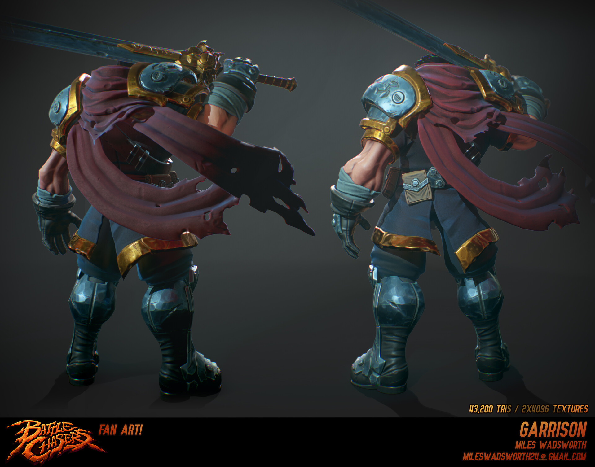 Miles Wadsworth - Battle Chasers: Garrison Fan Art