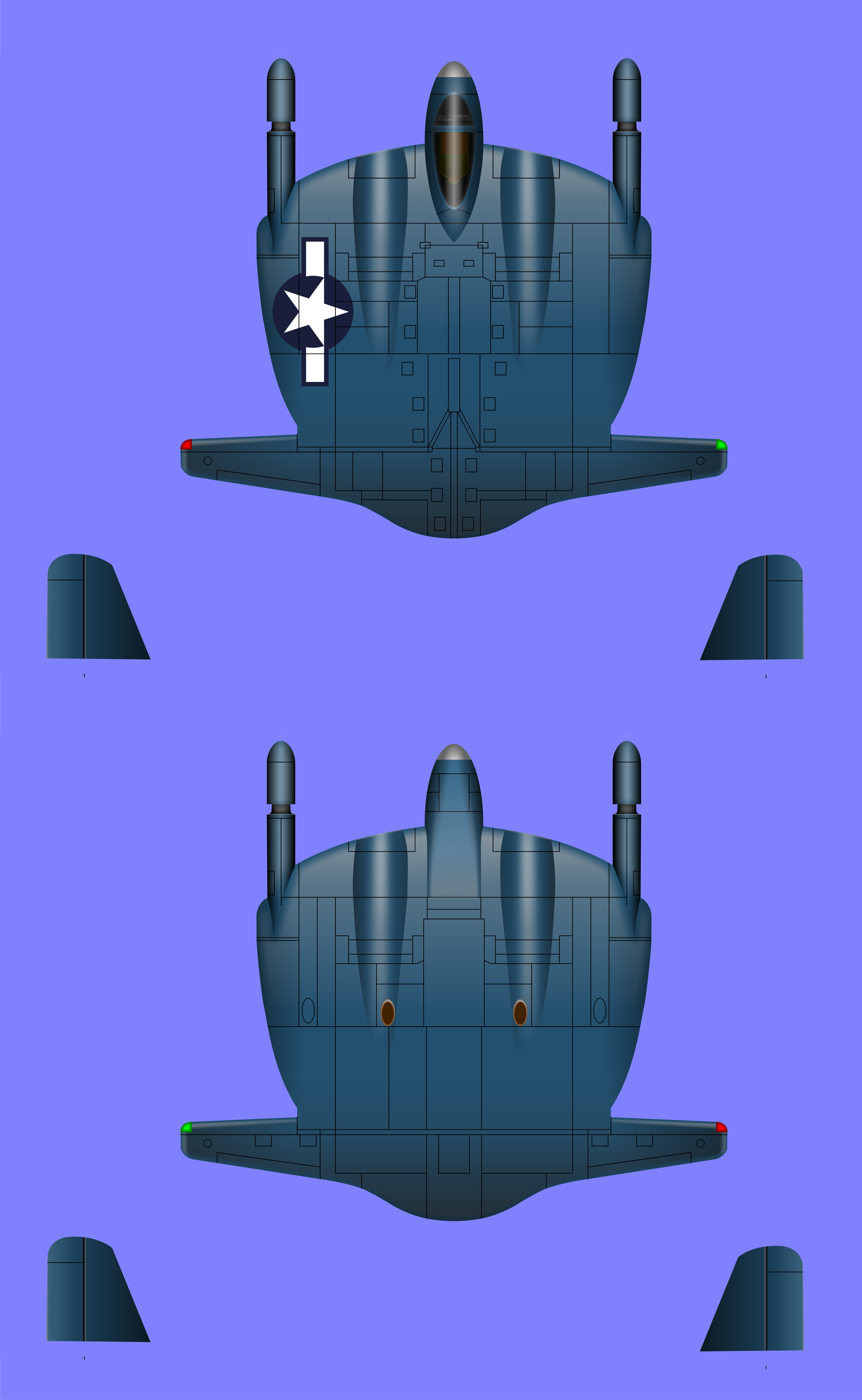 Timothy - Flying Flapjack experimental fighter aircraft