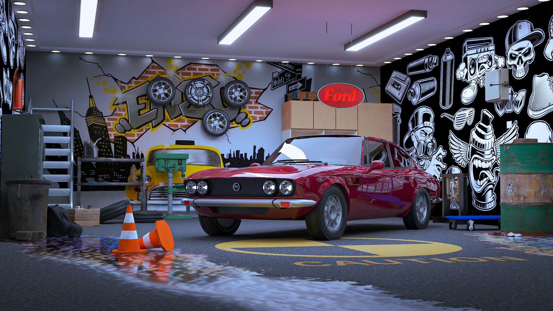 ArtStation - Auto Garage
