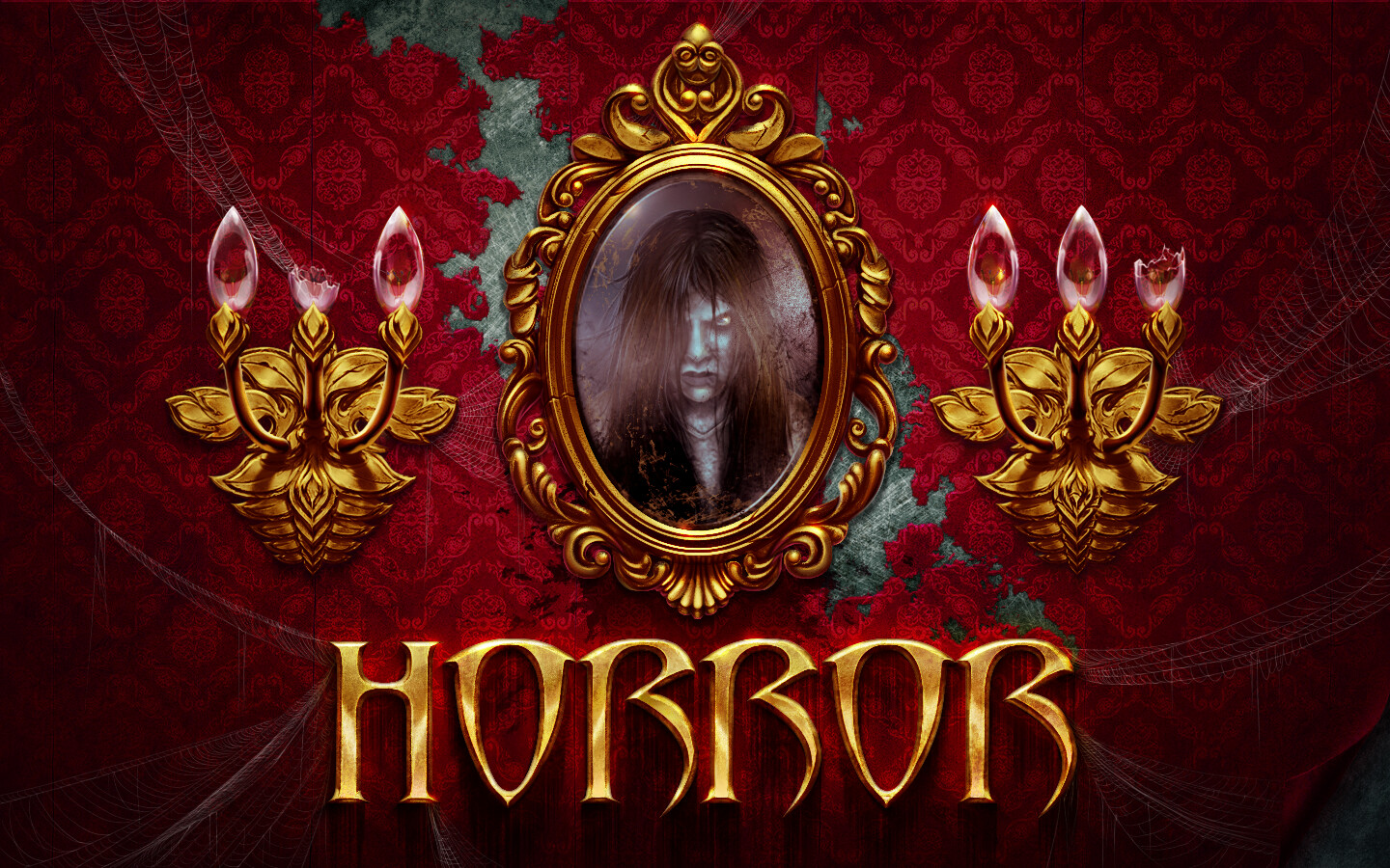 ArtStation - Splash screen for the slot game "Horror"