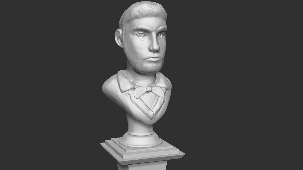 ArtStation - Pedestal Bust - Self Portrait