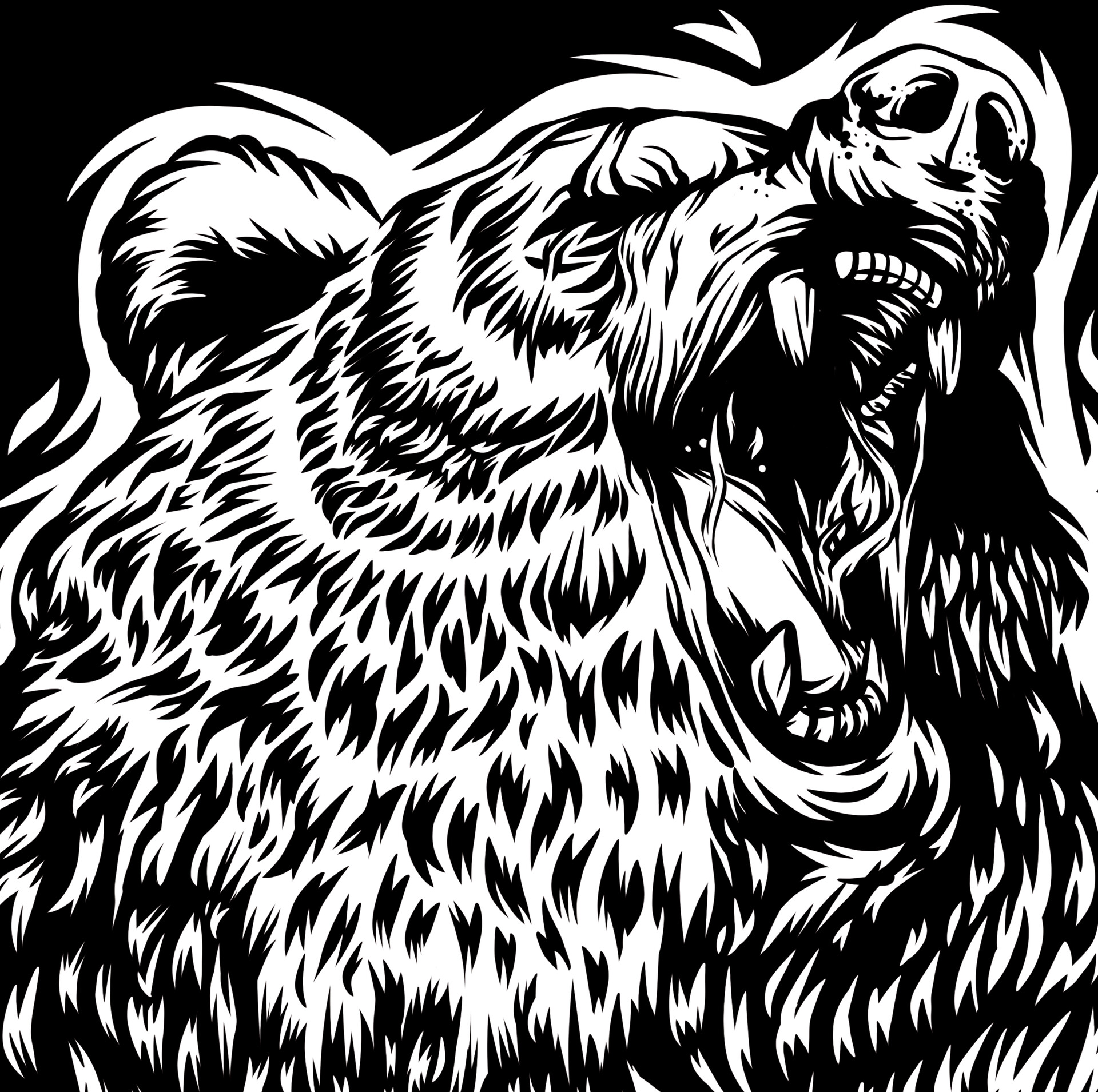 ArtStation - SCREAMING BEAR PRINT VZG