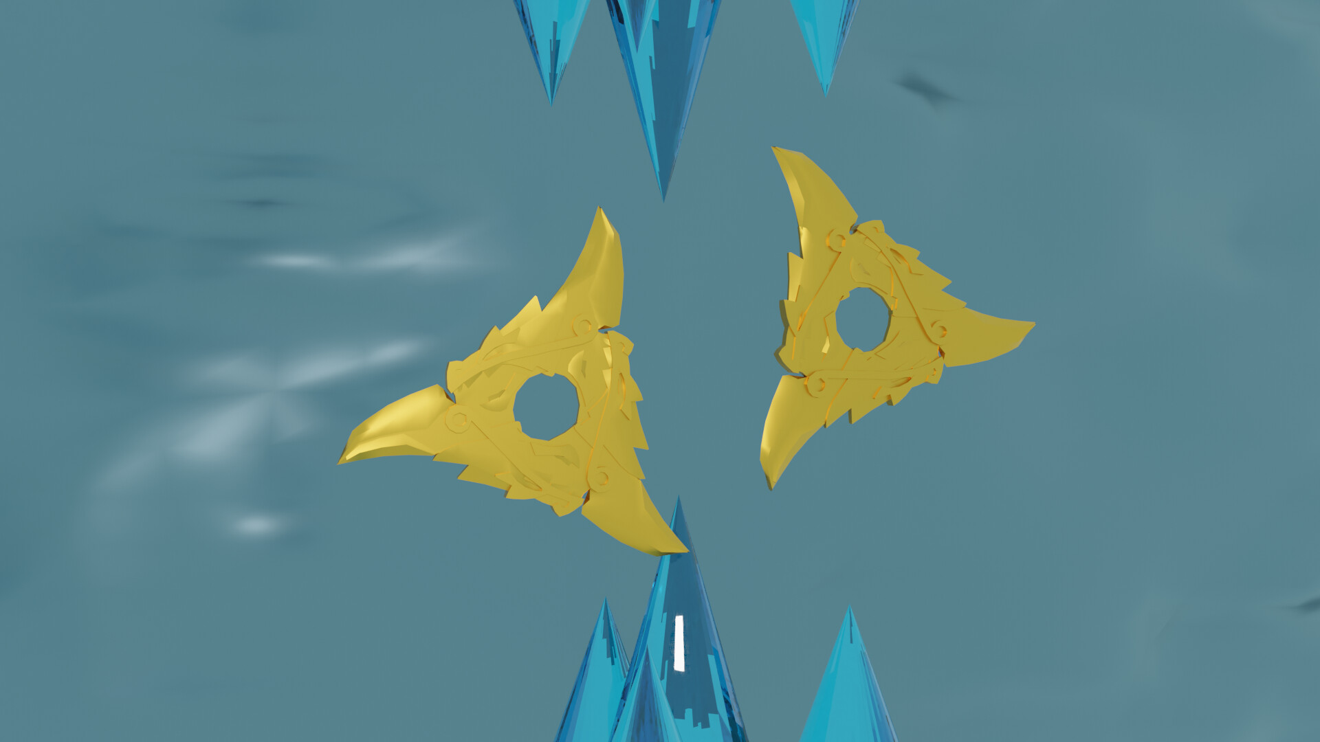 ArtStation - Shurikens of Ice