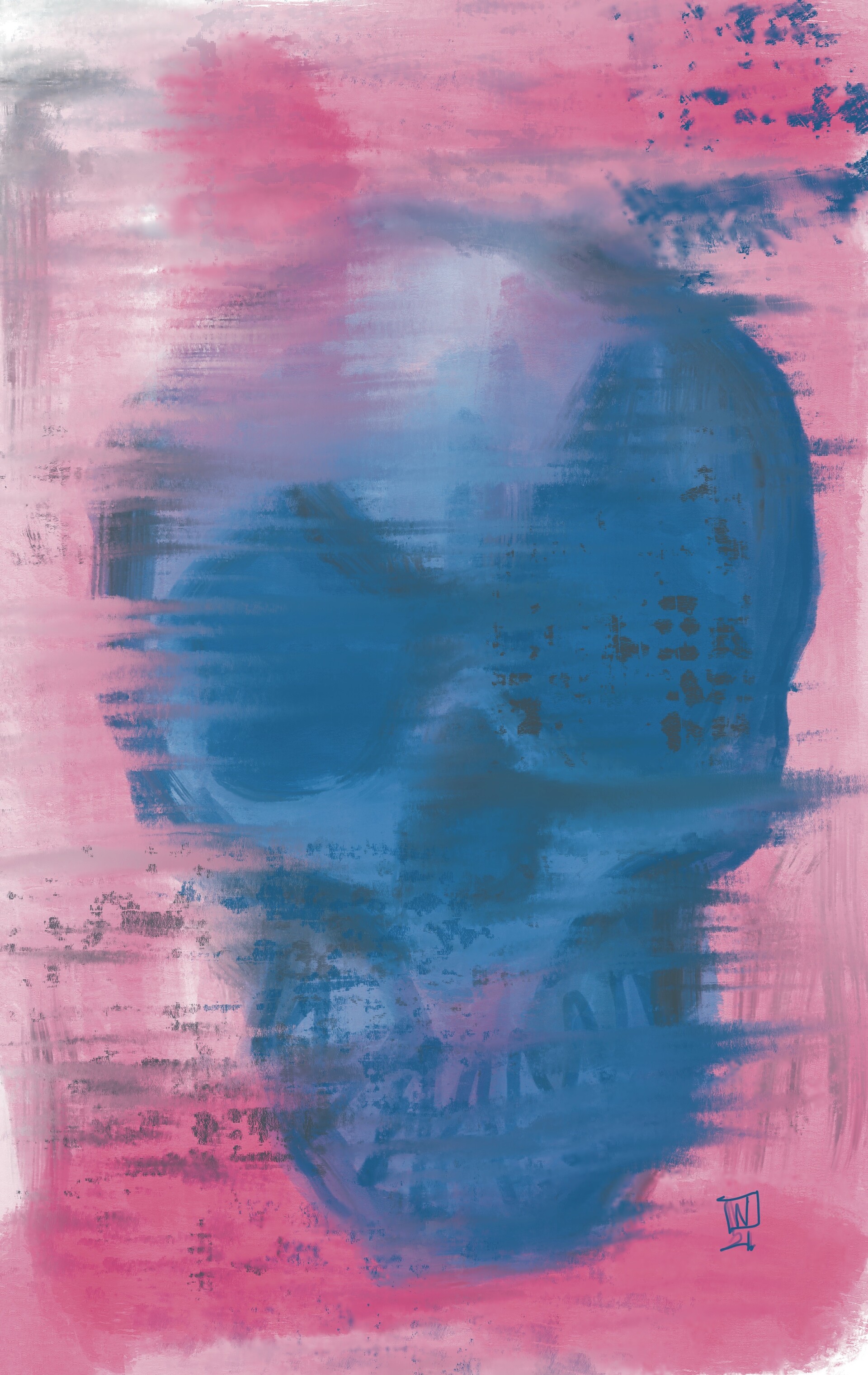 ArtStation - Digital skull painting