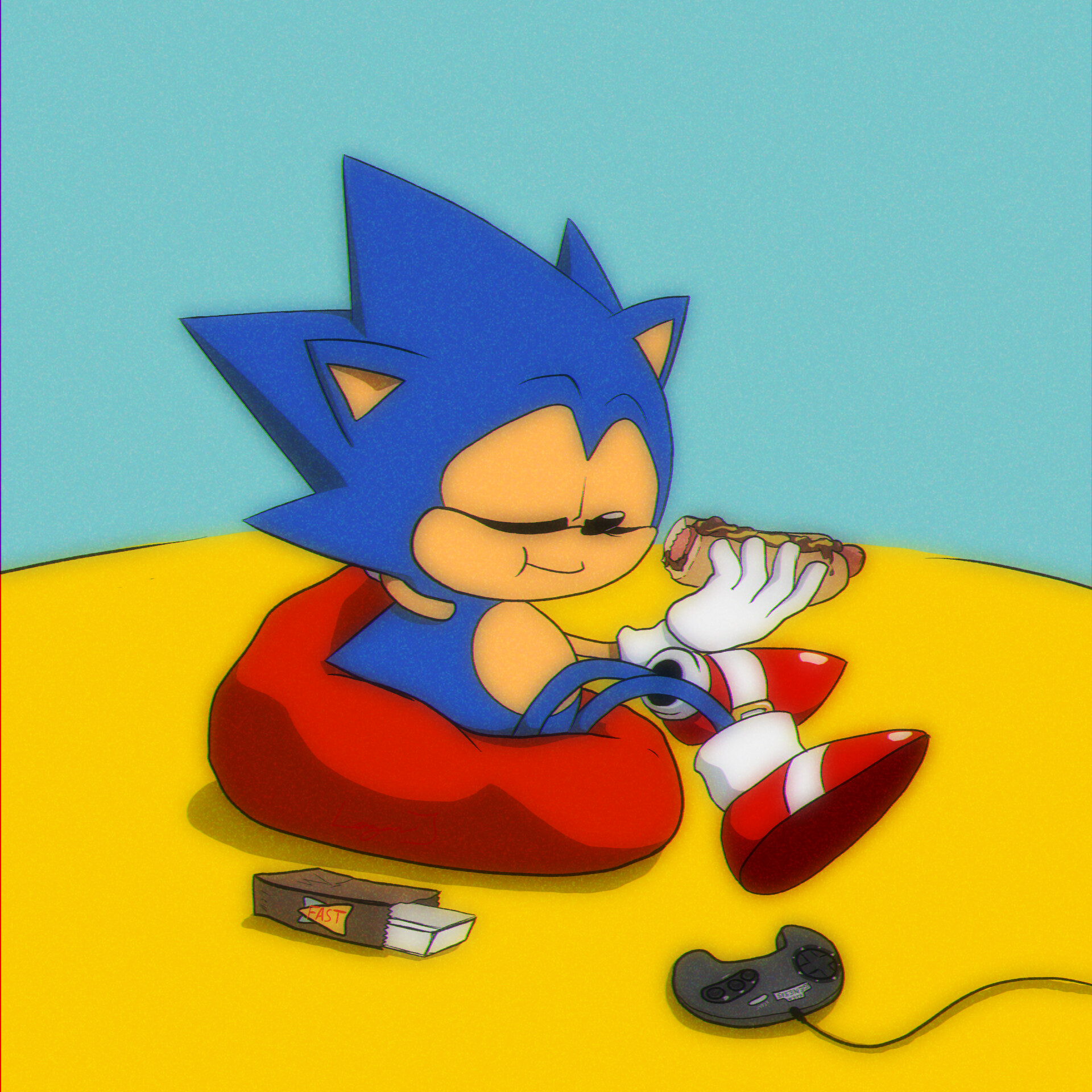 ArtStation - Sonic Chilling