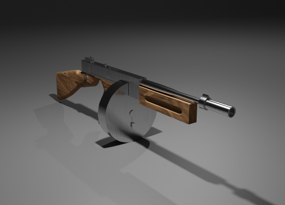 ArtStation - Tommy gun