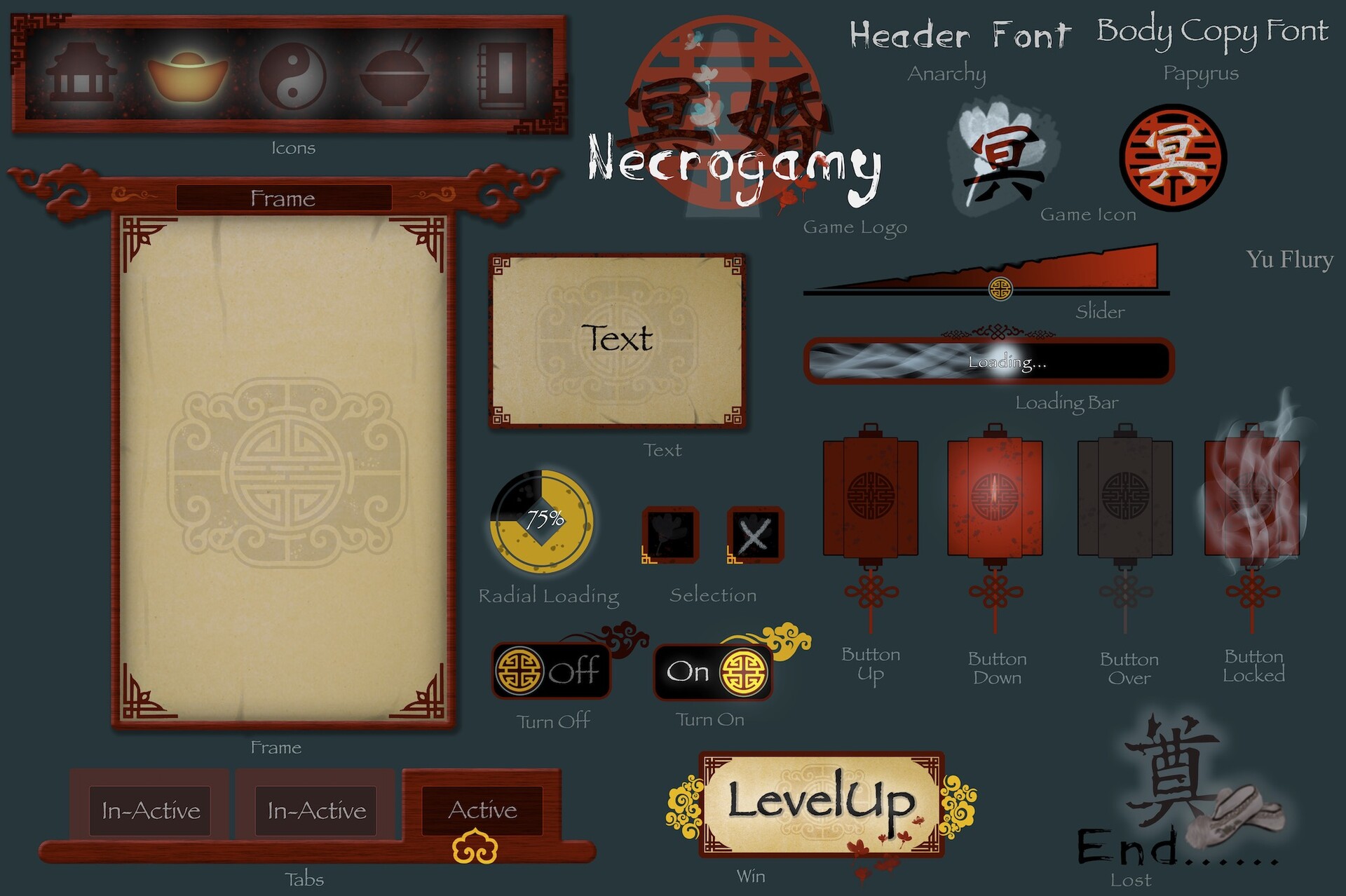 ArtStation - Game UI - Necrogamy