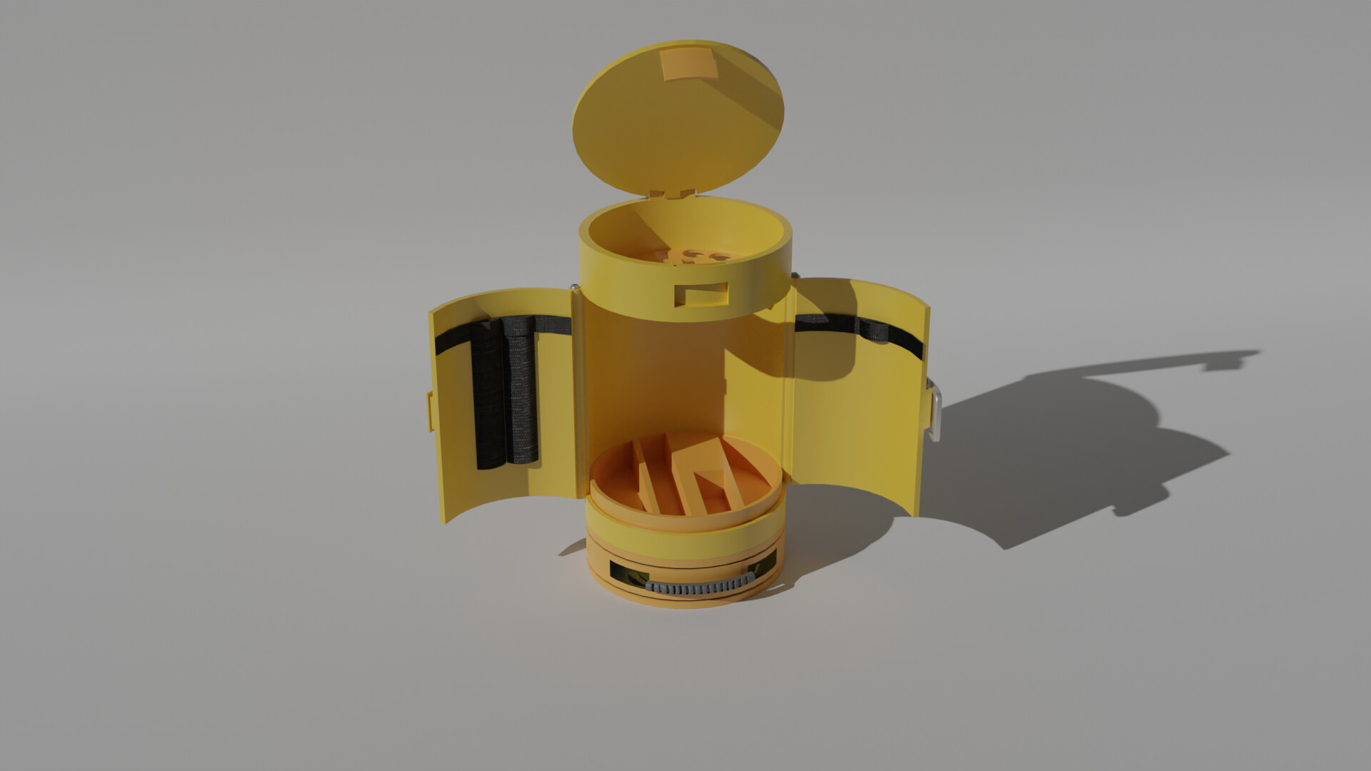 ArtStation - Cylindrical tool box.