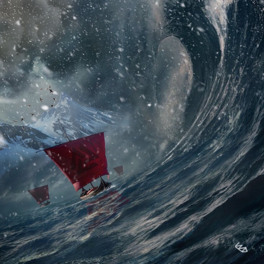 ArtStation - Wave goodbye - isolation project