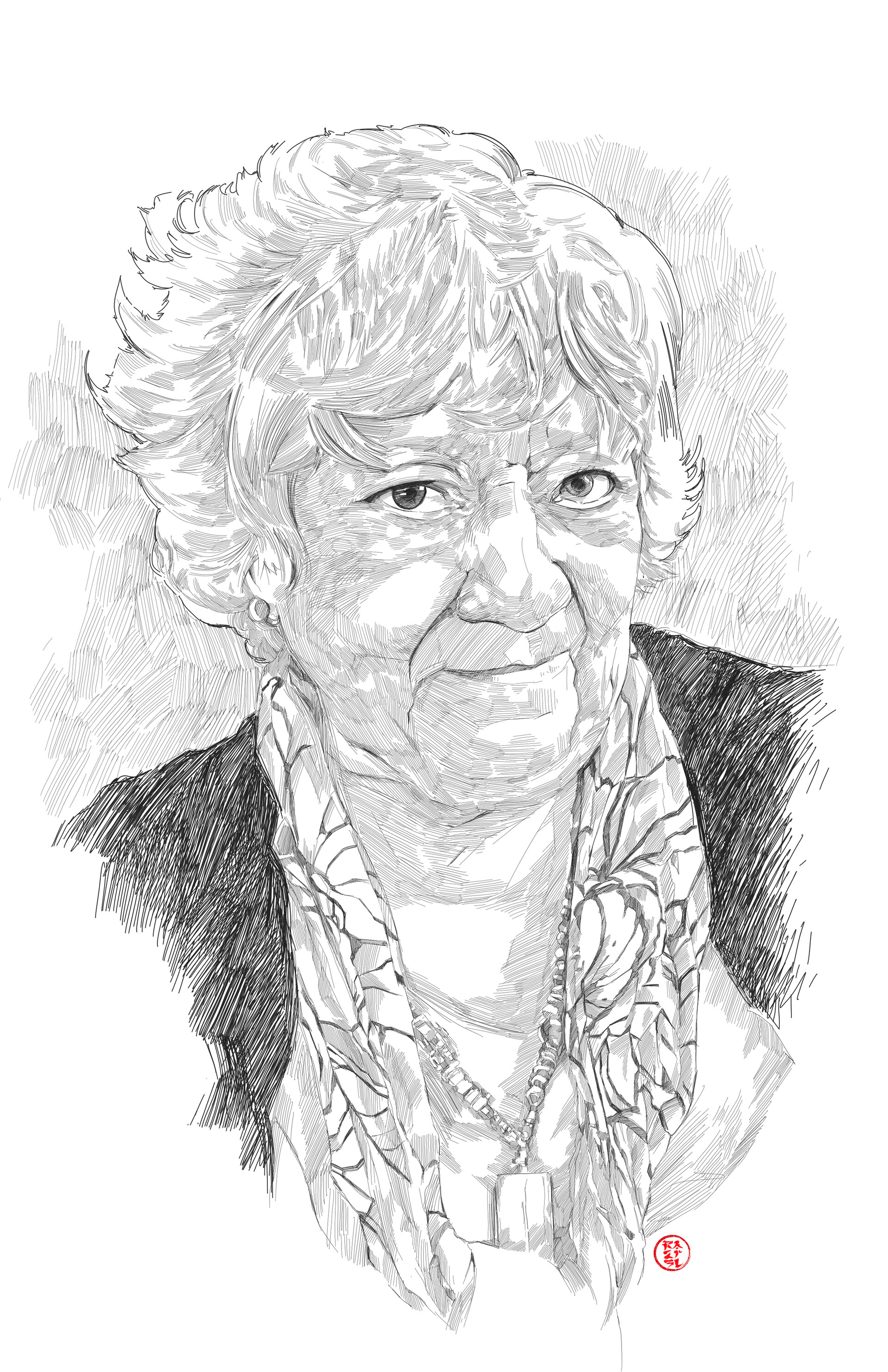 ArtStation - COMISSION SEMI REALISTIC- KALEB NAVARRO GRANDMA