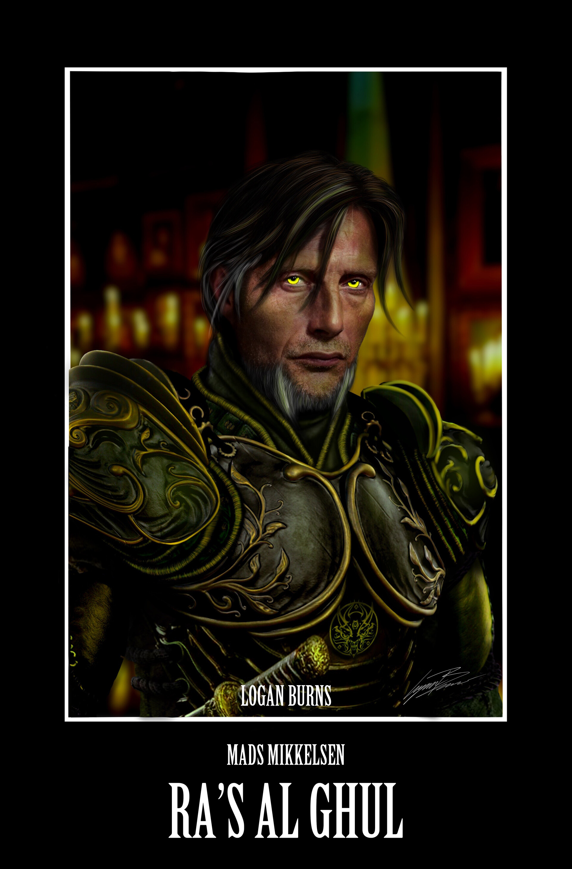 ArtStation - MADS MIKKELSEN as " RA'S AL GHUL " fan cast for " THE ...