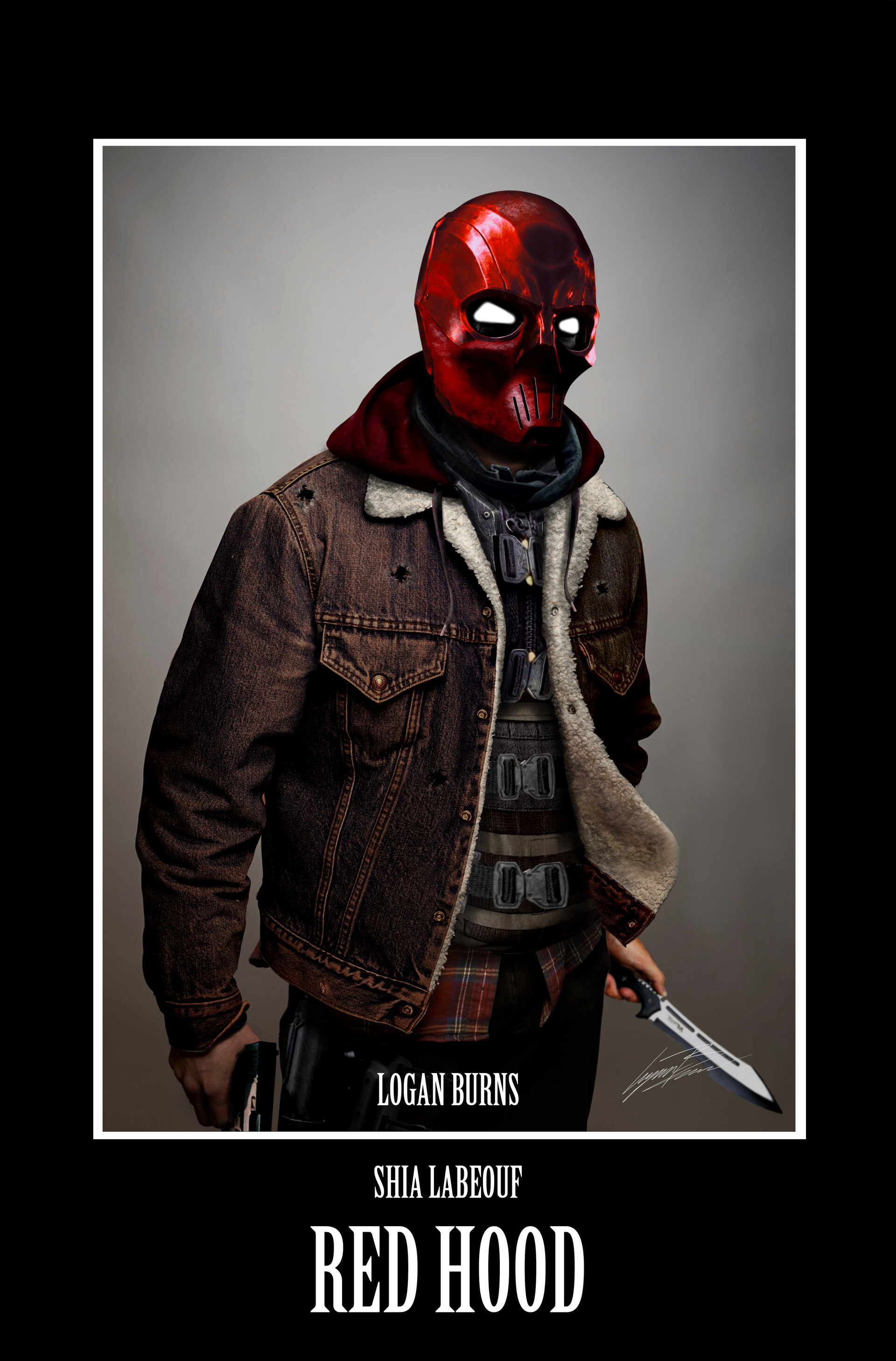 Logan Burns - SHIA LABEOUF as " RED HOOD " Fan cast for Ben Affleck's ...