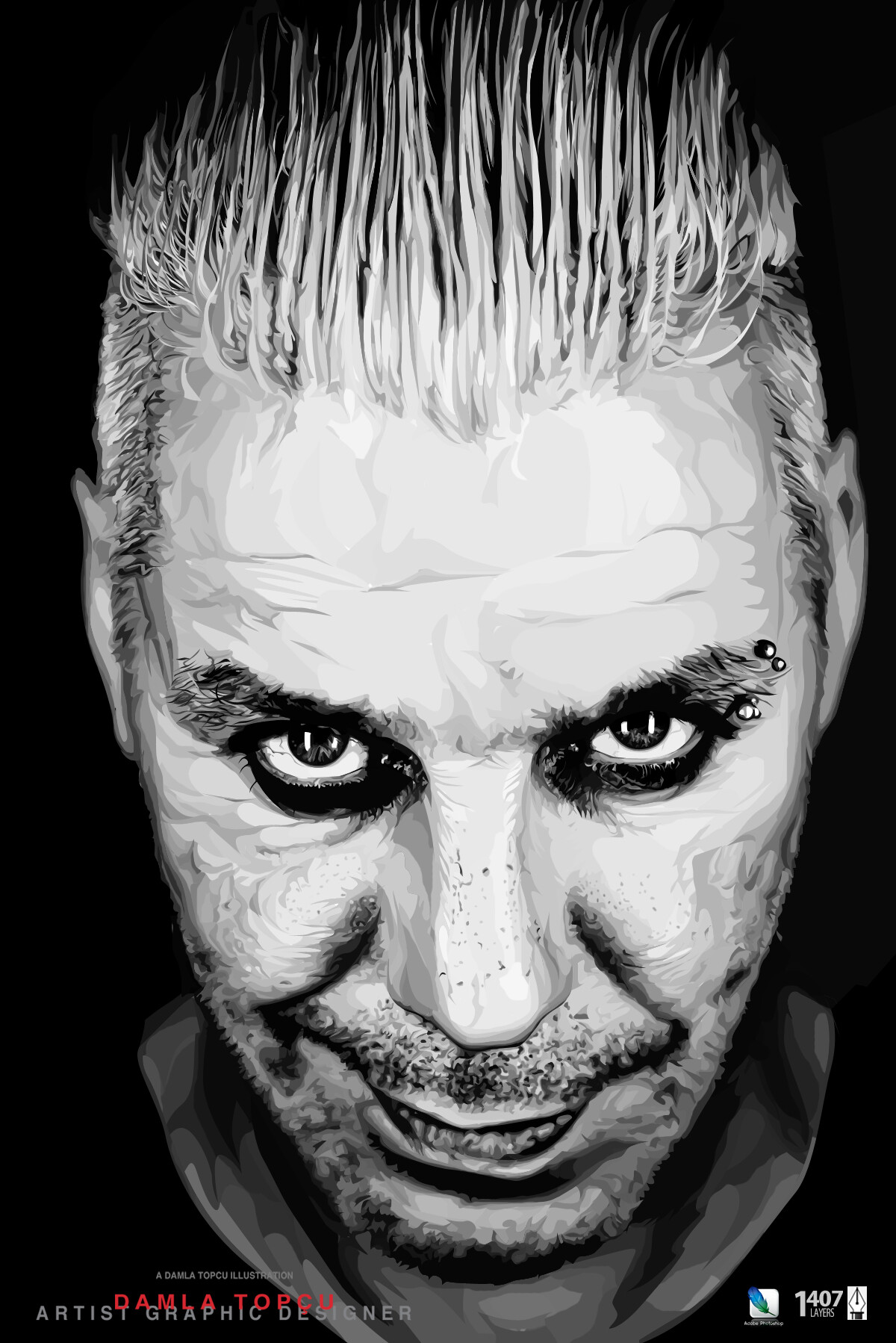 ArtStation - Rammstein / Till Lindemann / Illustration Drawing by Damla ...