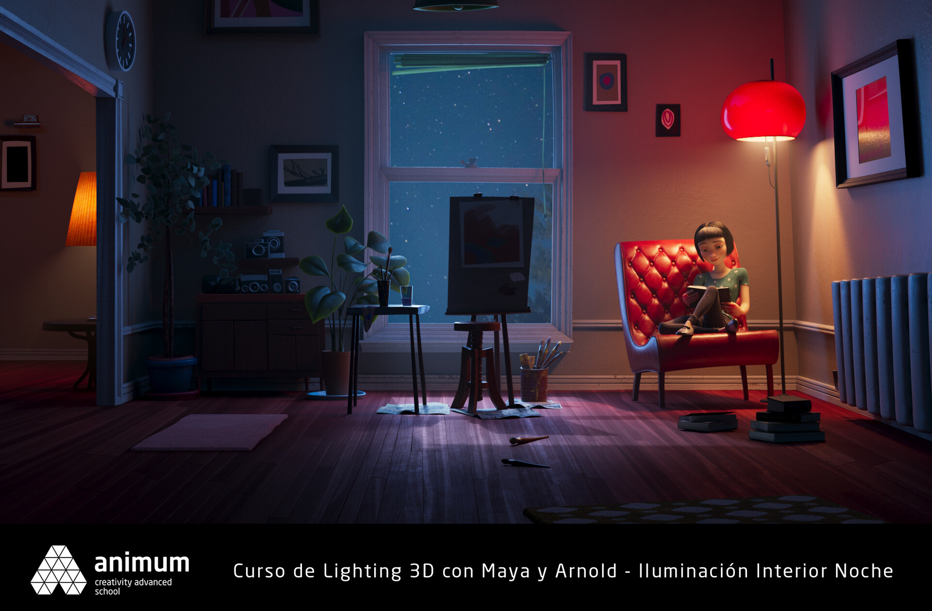 ArtStation - Interior lighting setups (Night and day)