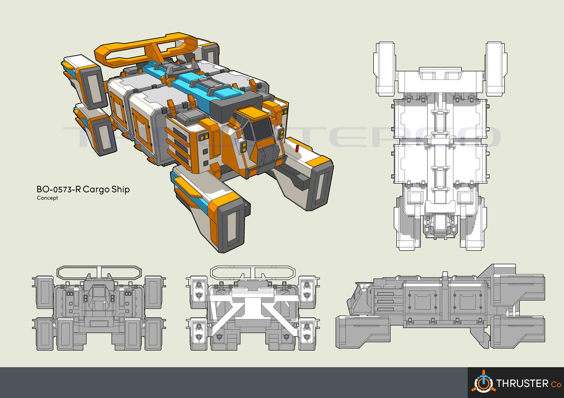ArtStation - Thruster Ship