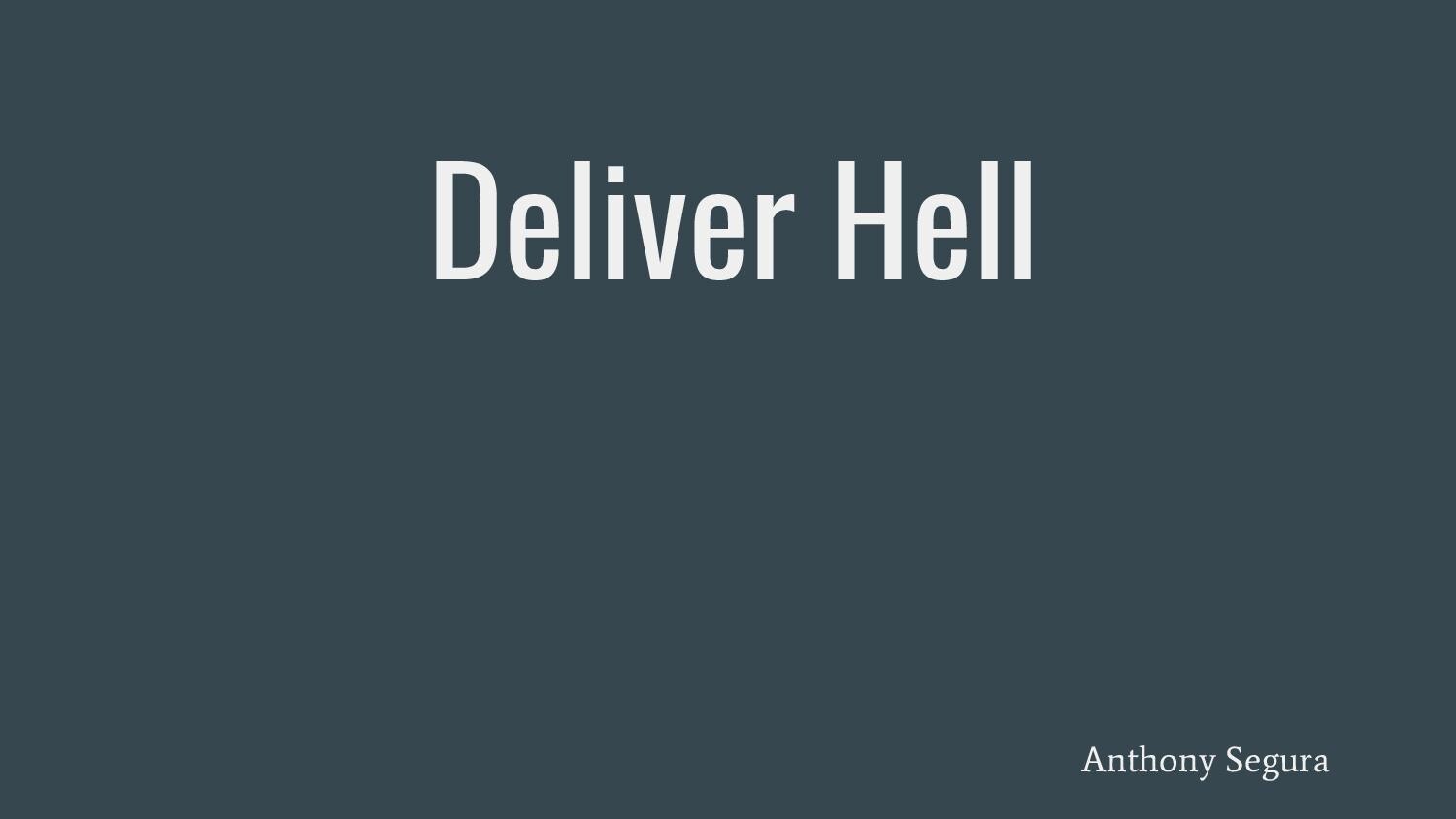 ArtStation - Deliver Hell