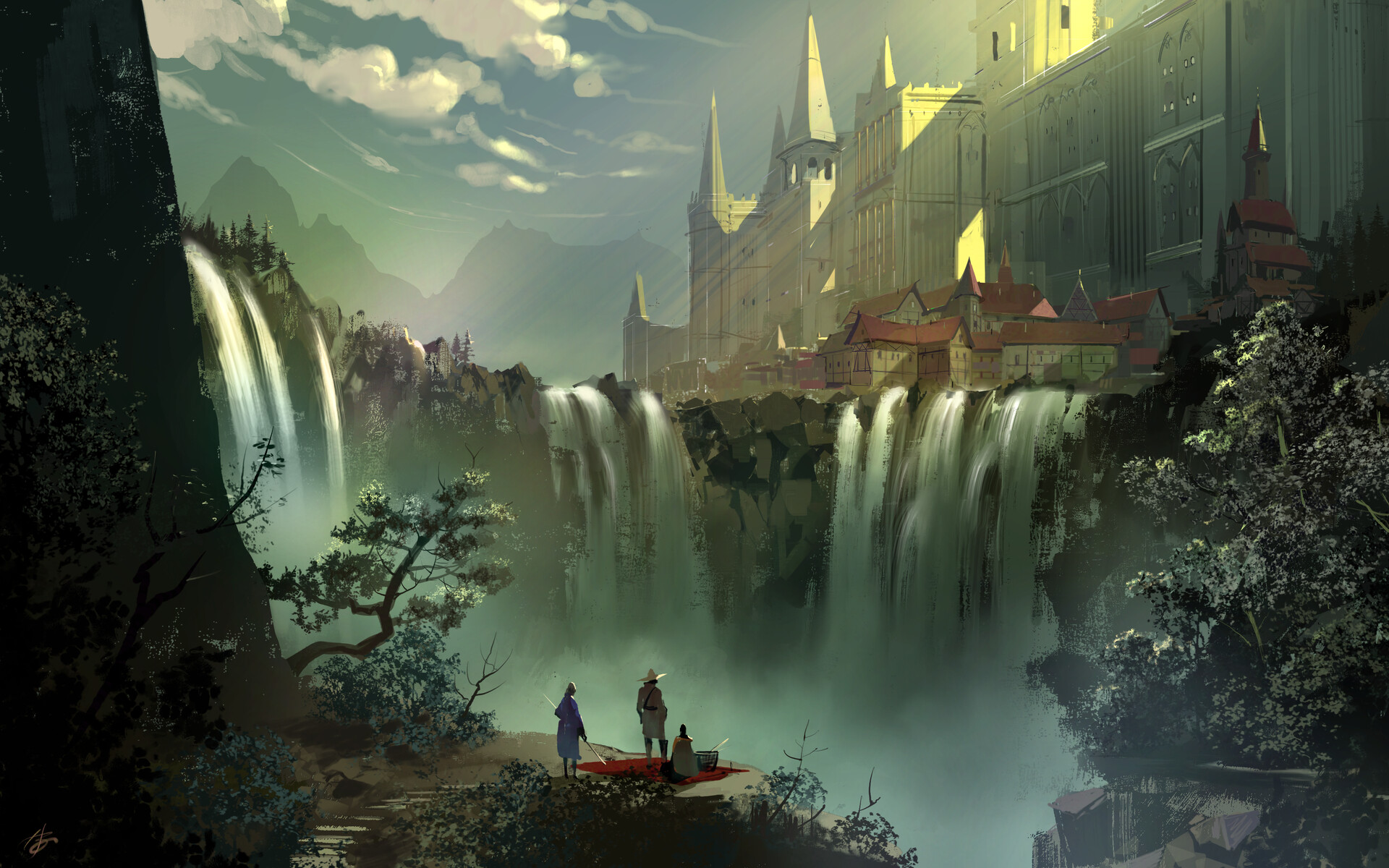 ArtStation - Waterfalls 2