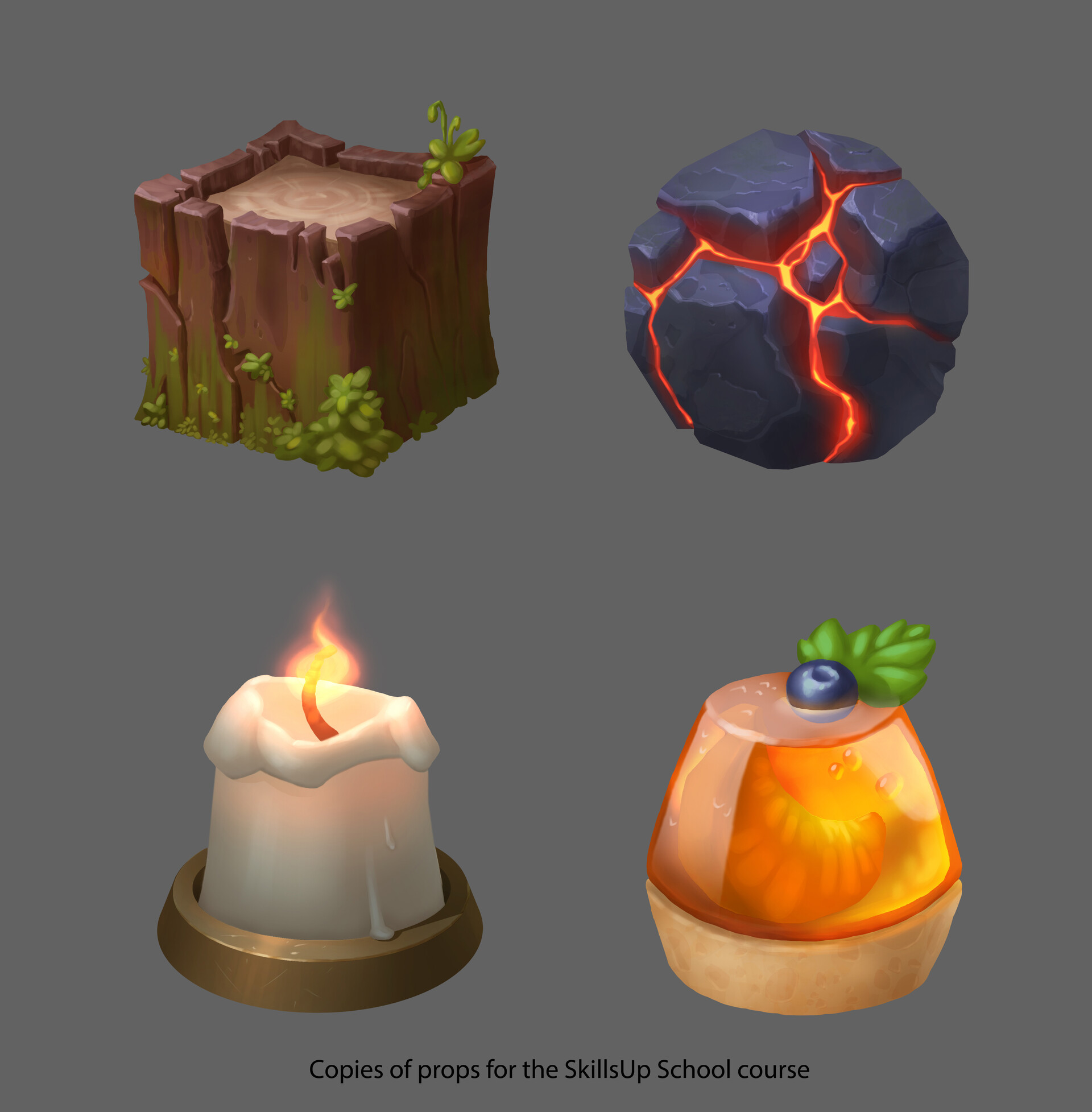 ArtStation - Copies of SkillsUp School props for SkillsUp School course ...