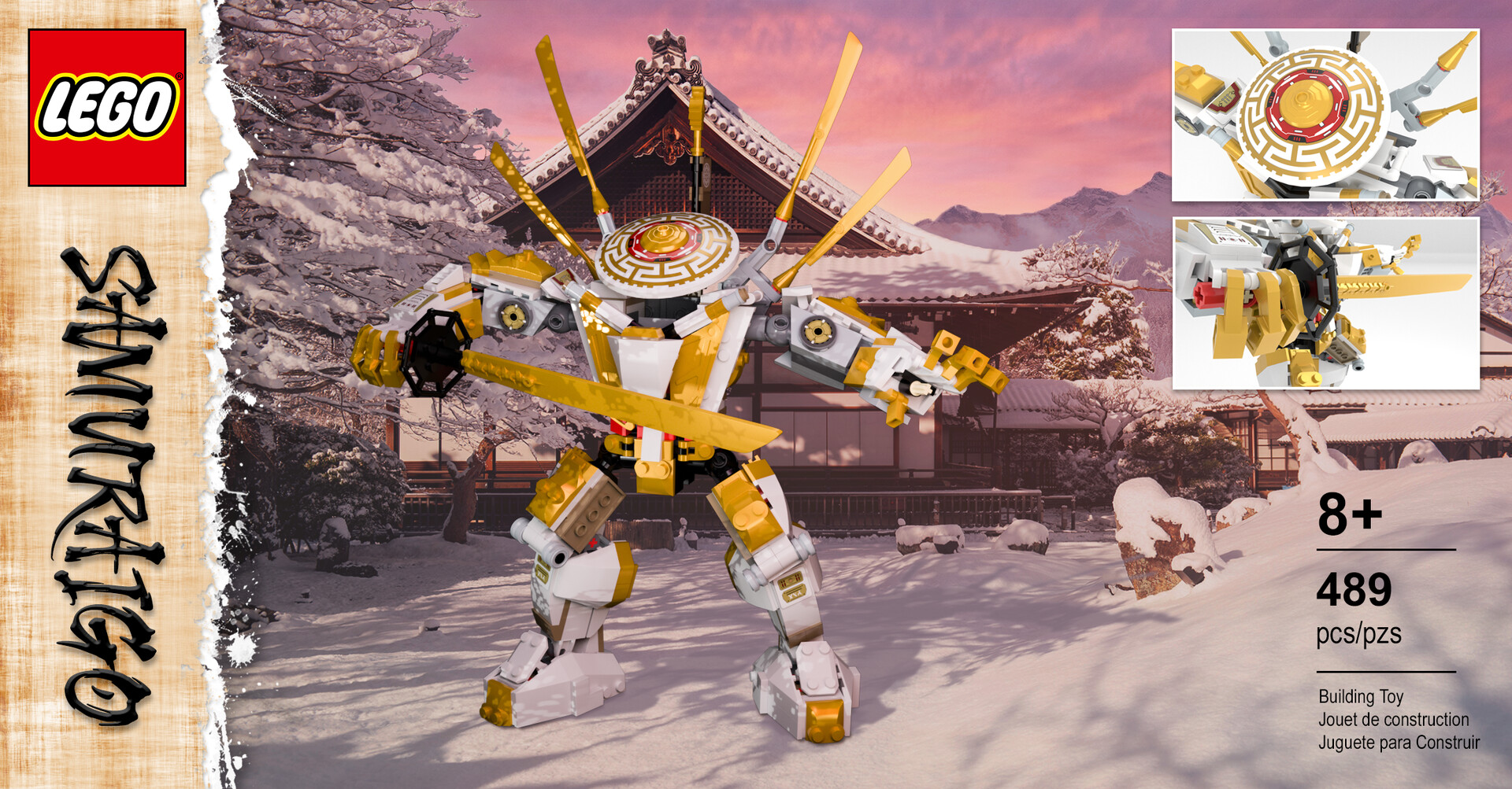 ArtStation - Golden Mech Ninjago - Lego Project