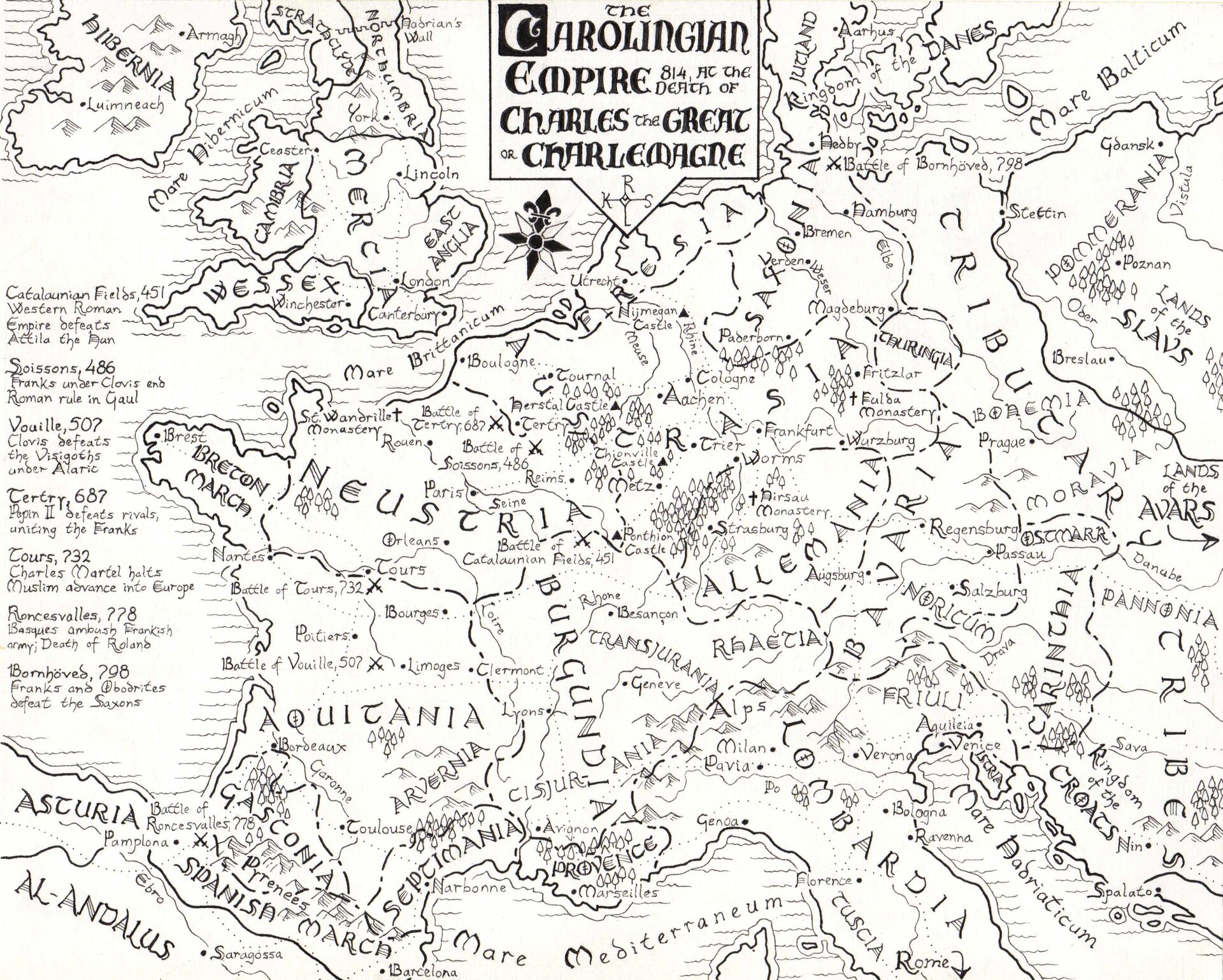 ArtStation - Carolingian Empire map