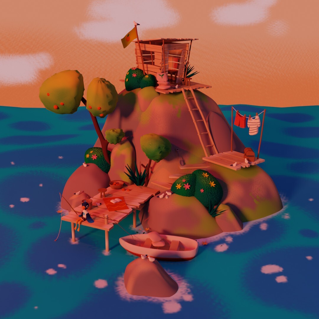 ArtStation - Bird's island