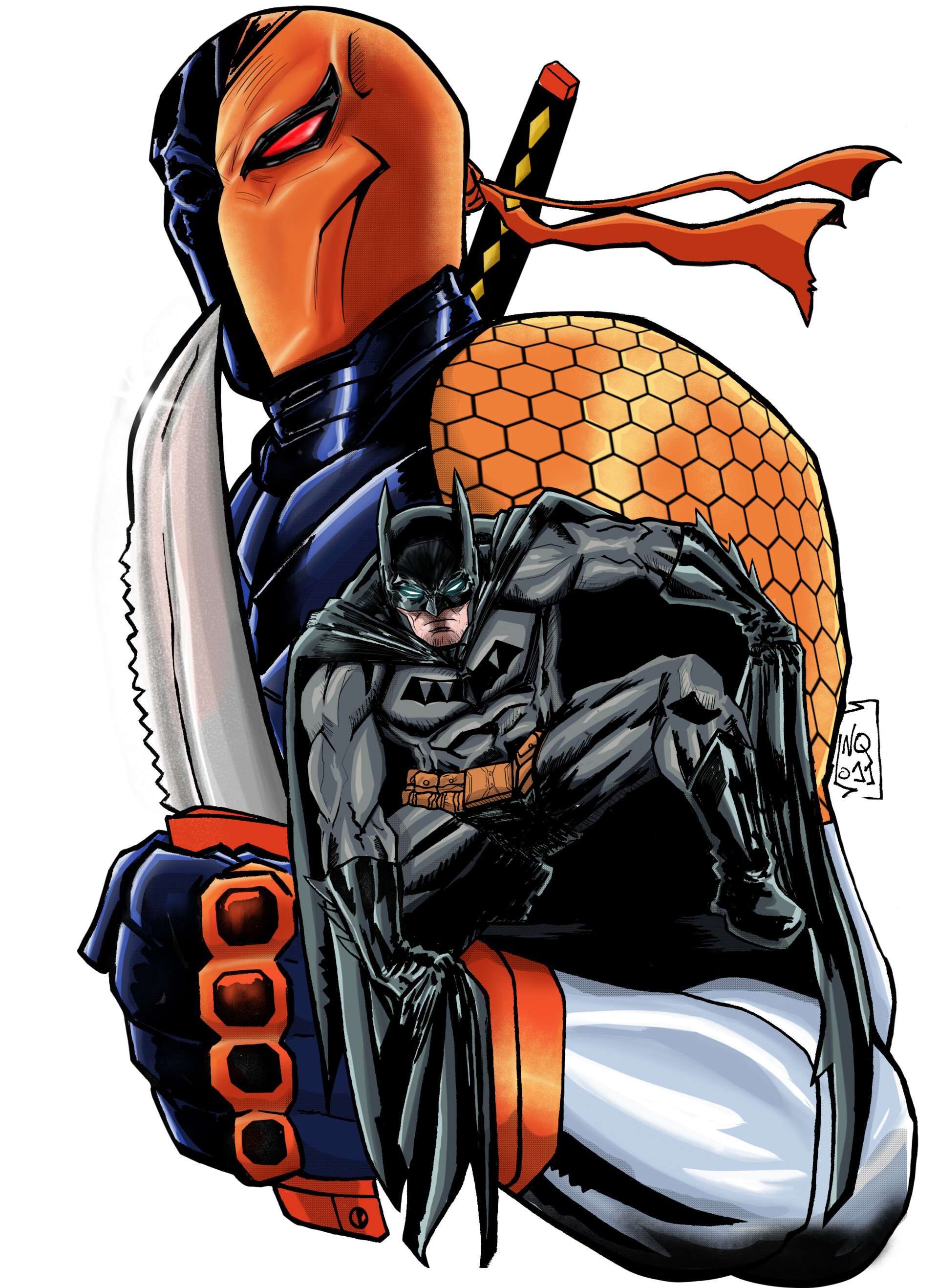 ArtStation - deathstroke vs batman