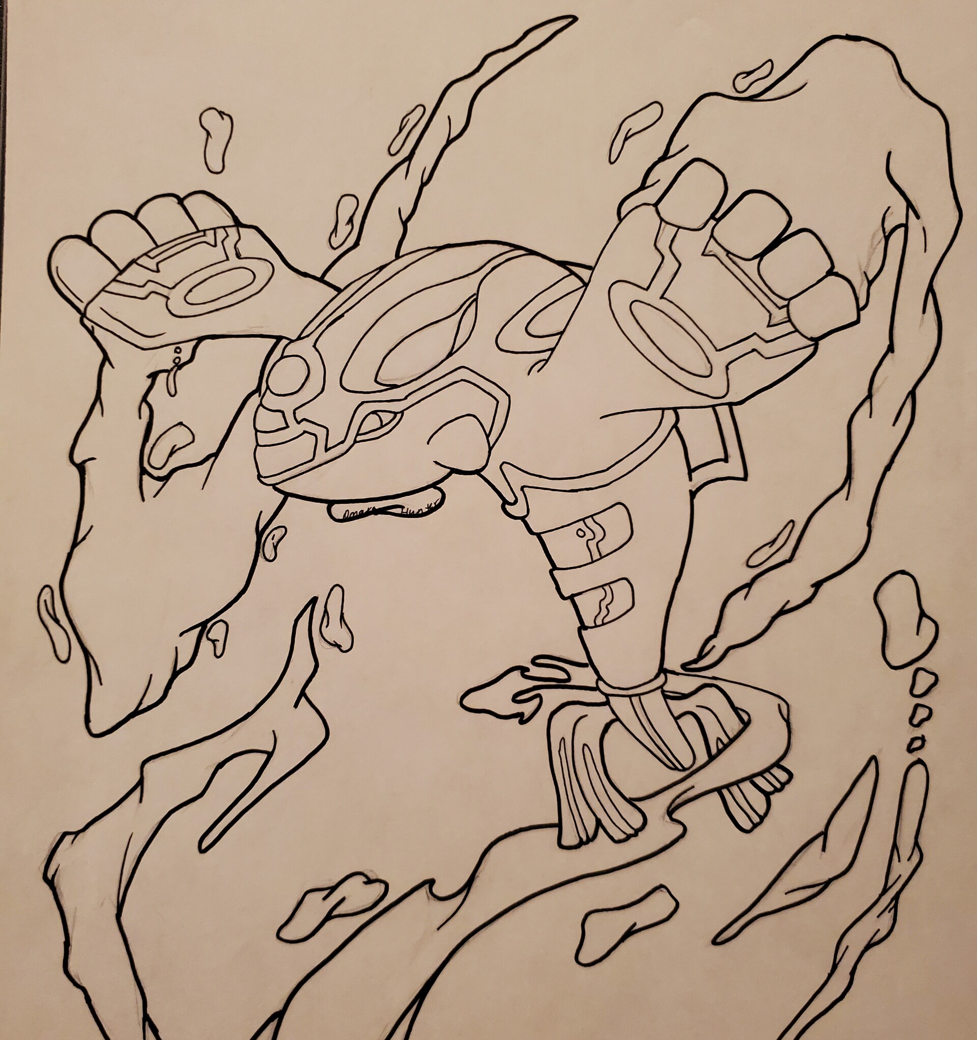kyogre coloring page