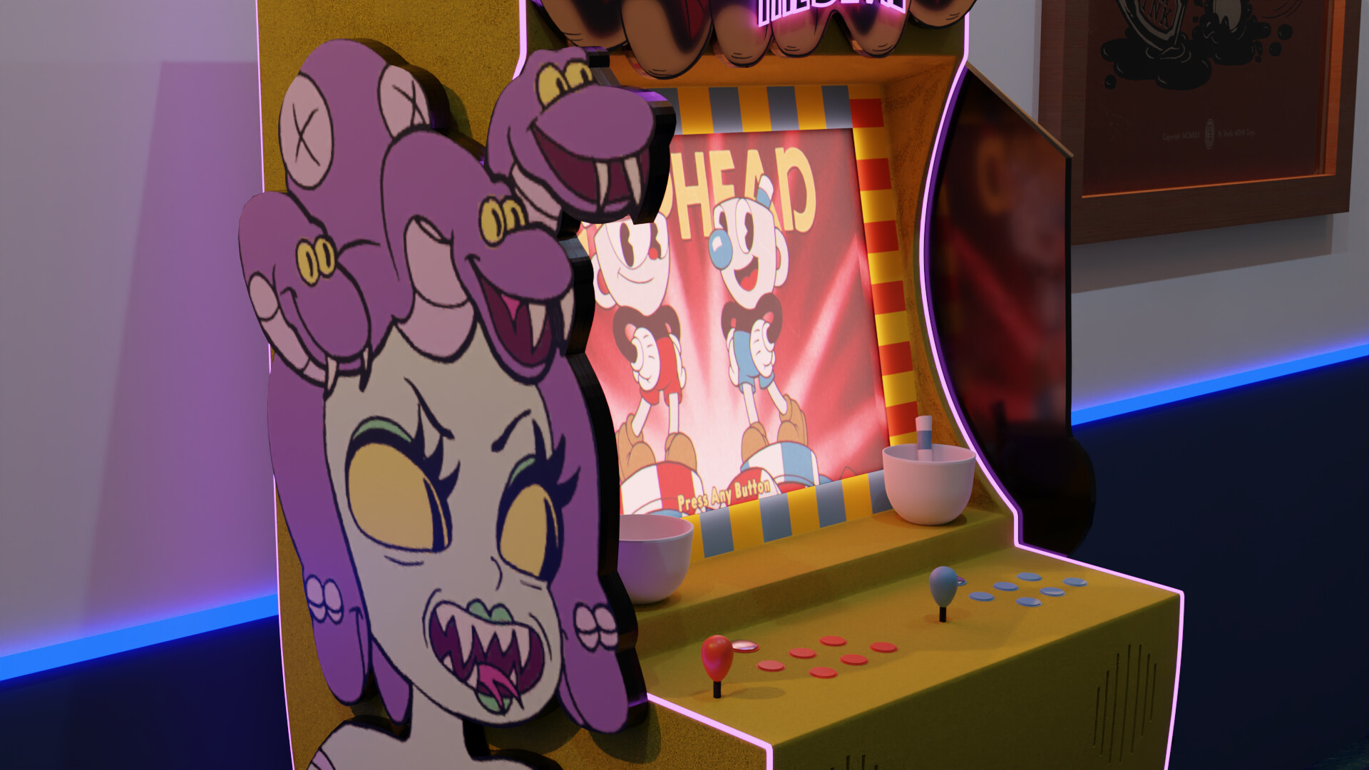 ArtStation - Cuphead Arcade Machine