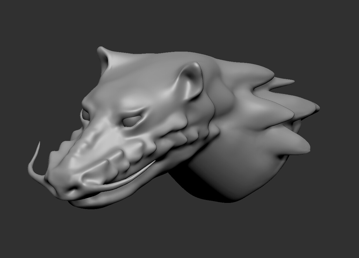 ArtStation - Dragon Head