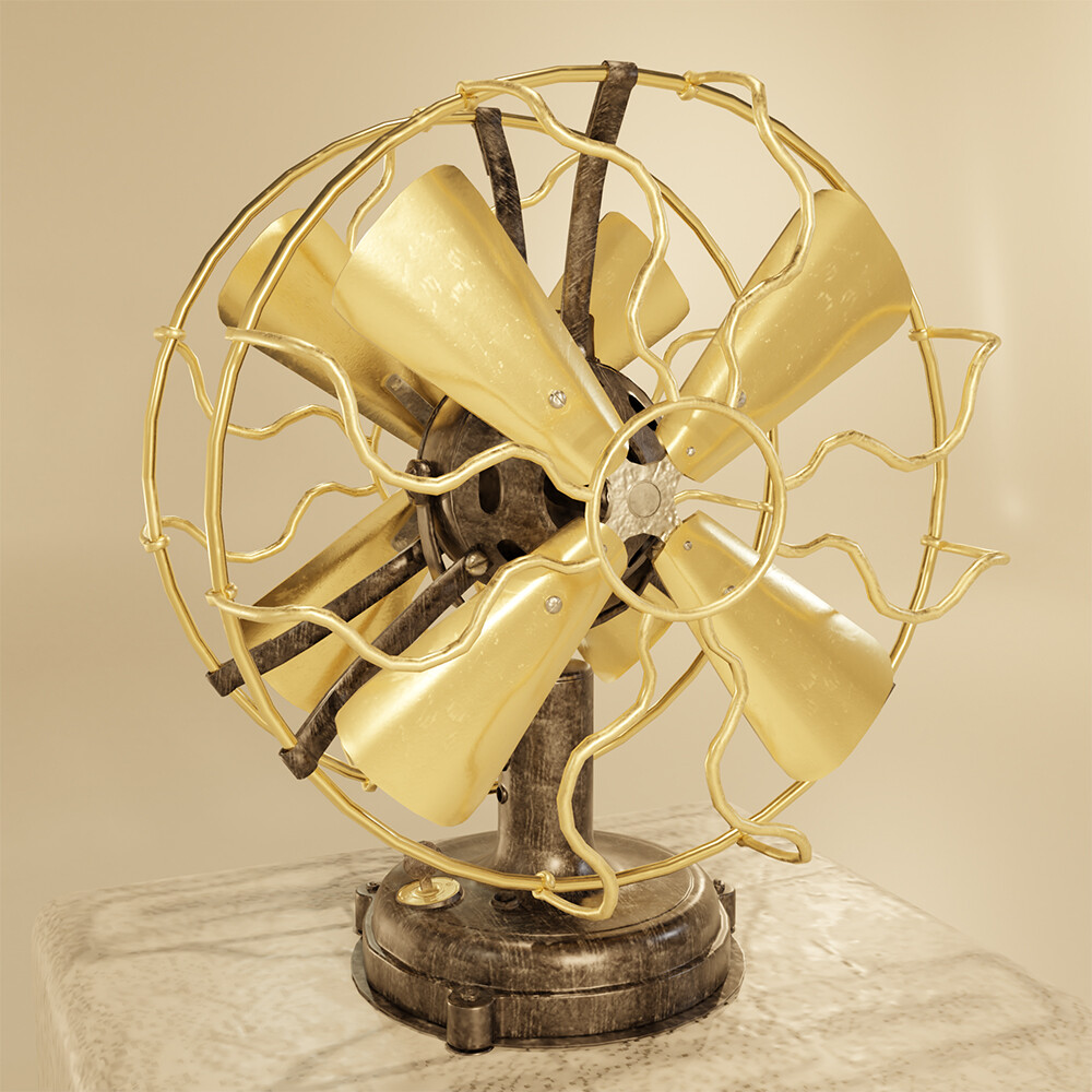 ArtStation - Old Style Table Fan