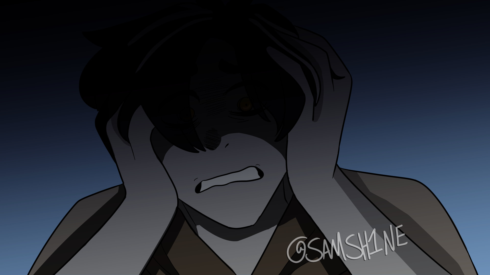 ArtStation - Hard Time (Color Sketch)