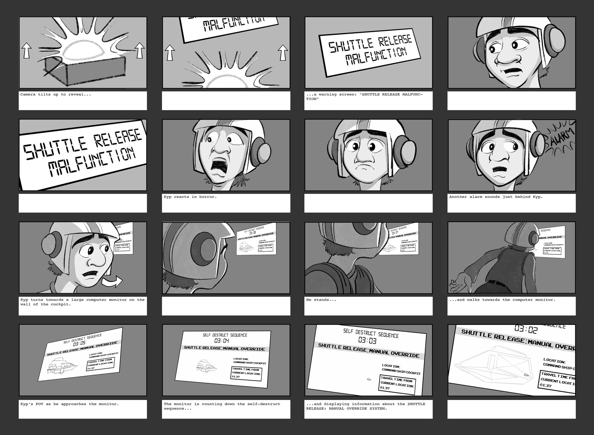 Jeremy Casper - Stargazer - Storyboard Sequence