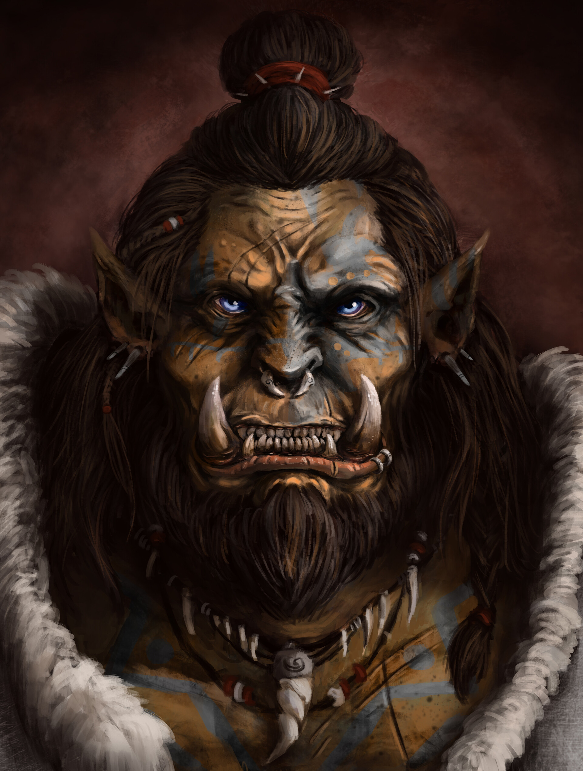 ArtStation - Orc portrait