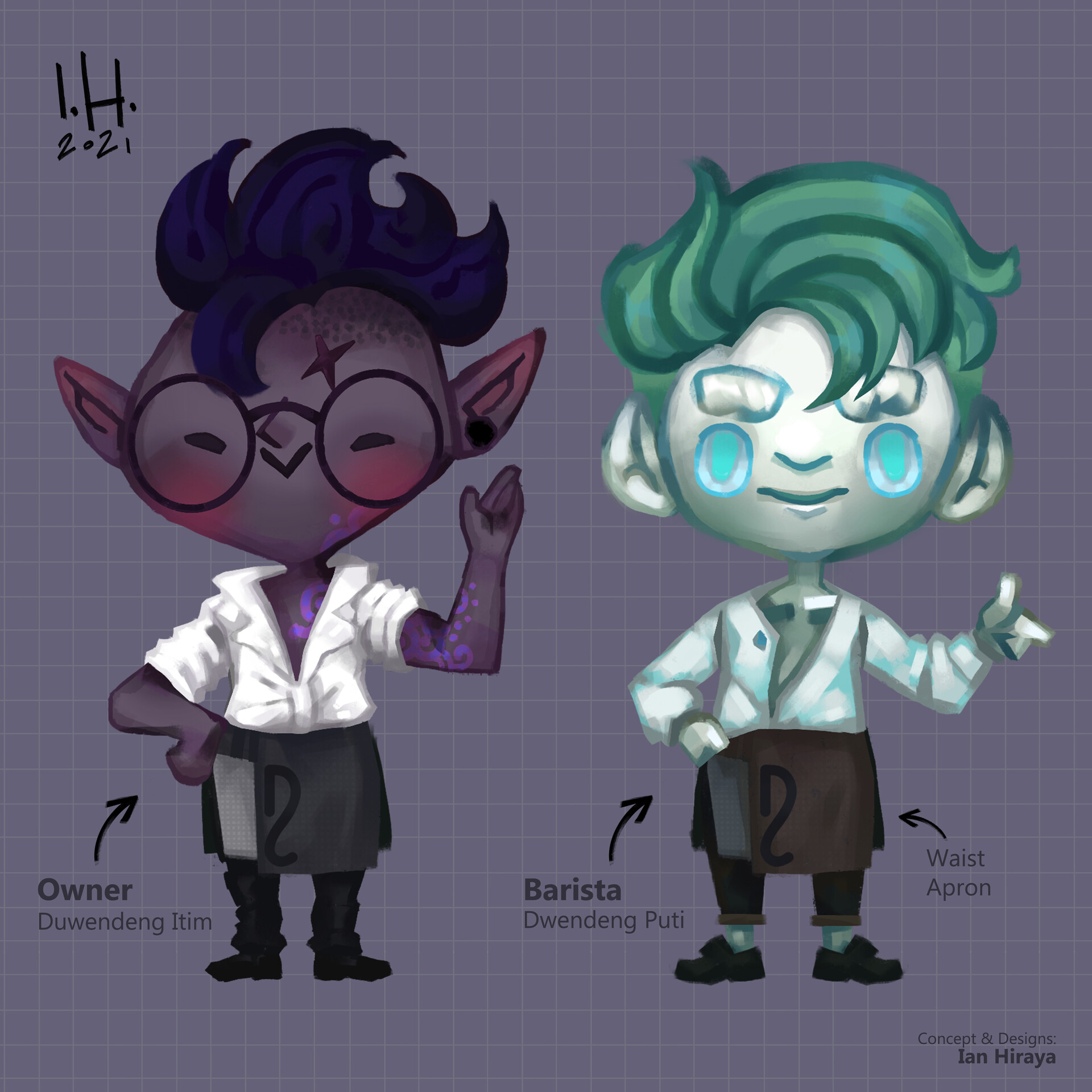 ArtStation - Café Dwende Character Design