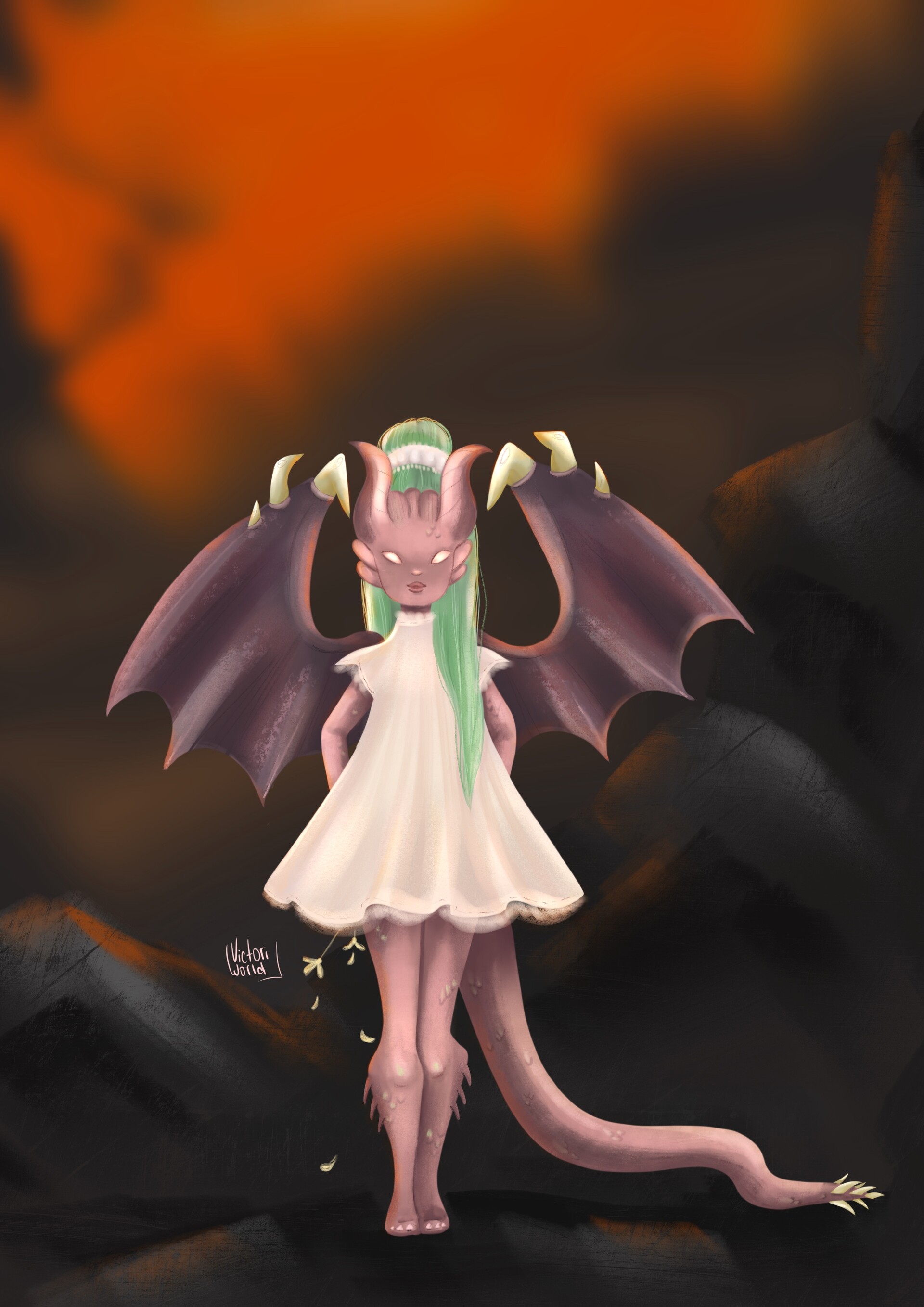 ArtStation - Dragon girl