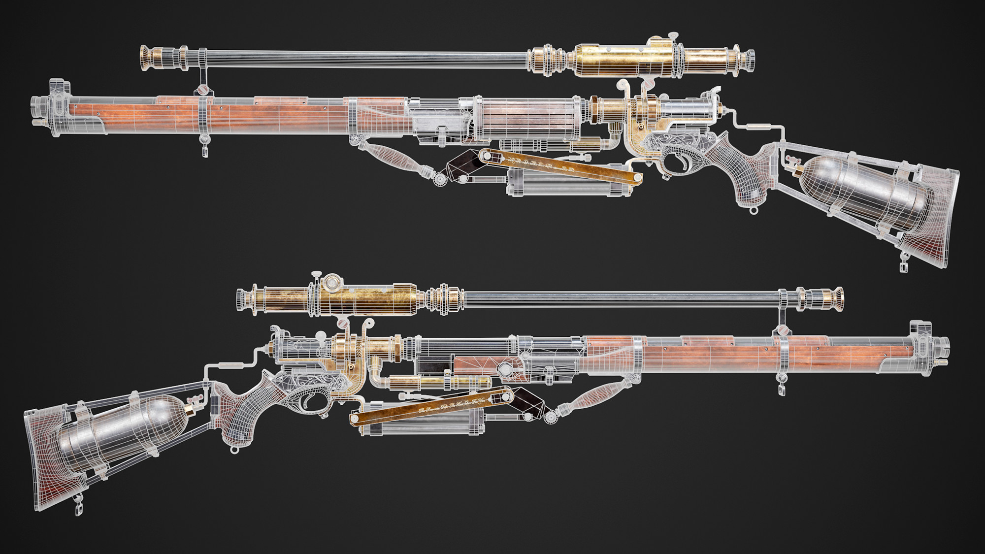 3D Artist - The Order: 1886 - Pneumatic Rifle Fan Art