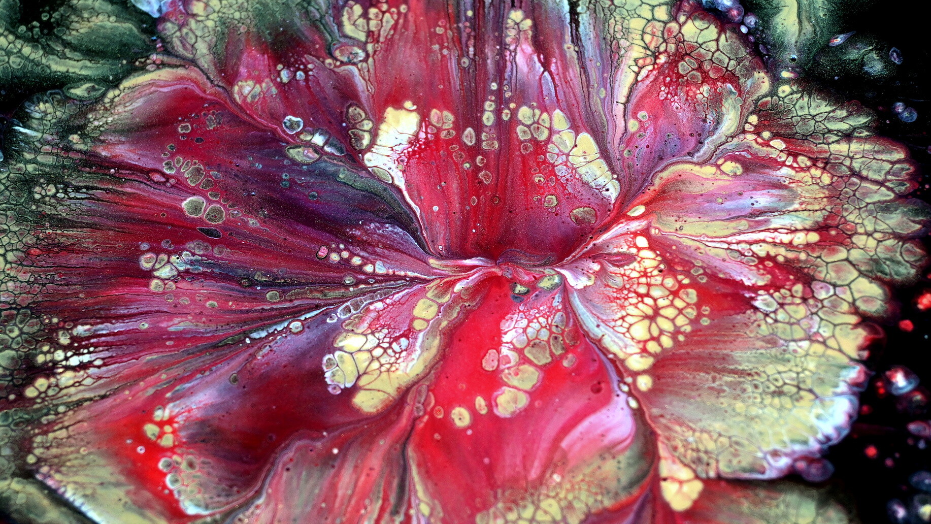 Fiona Art - SIMPLE flower dip for BEGINNERS ~ Acrylic pour painting ...