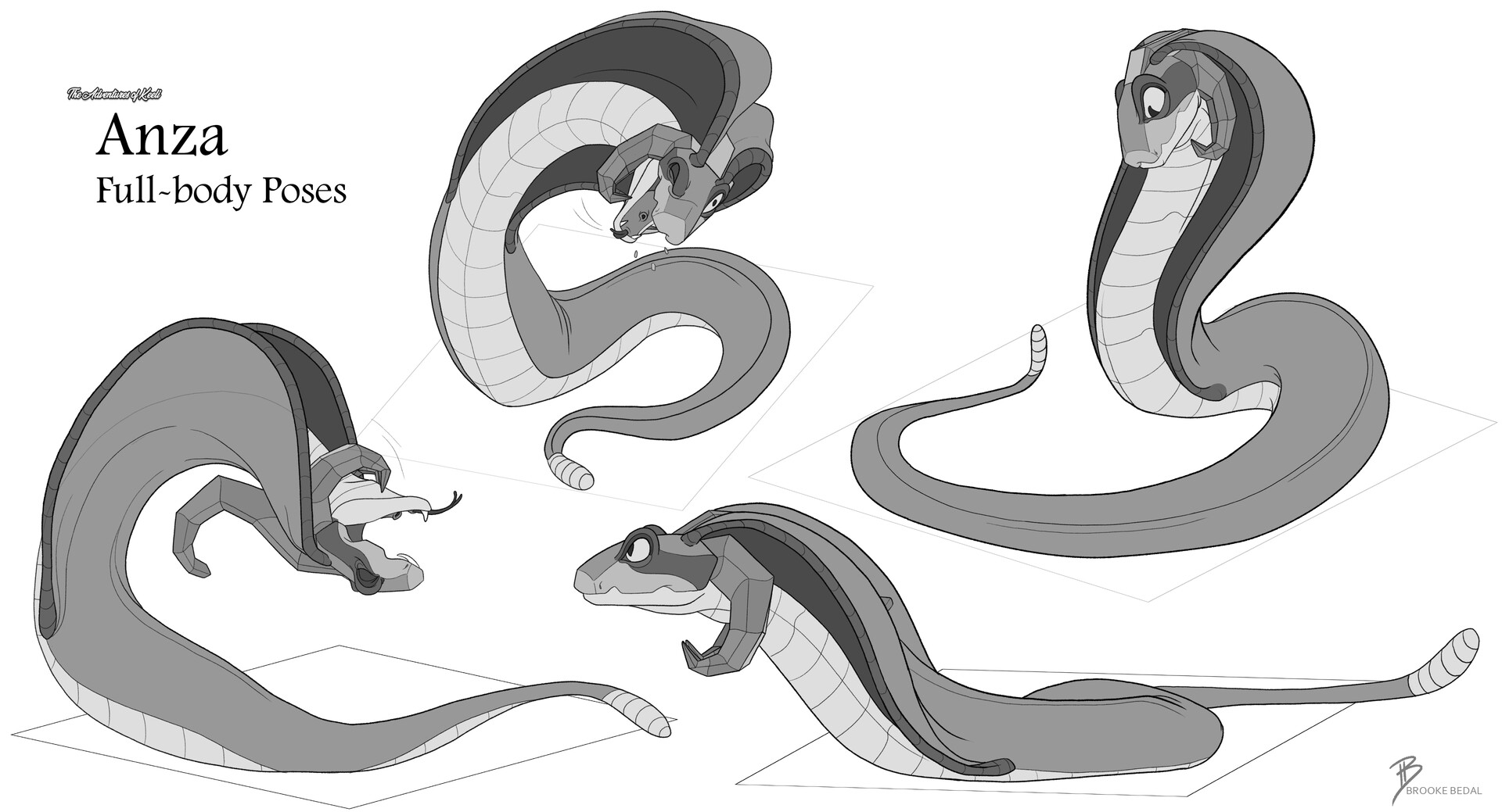 snake pose reference