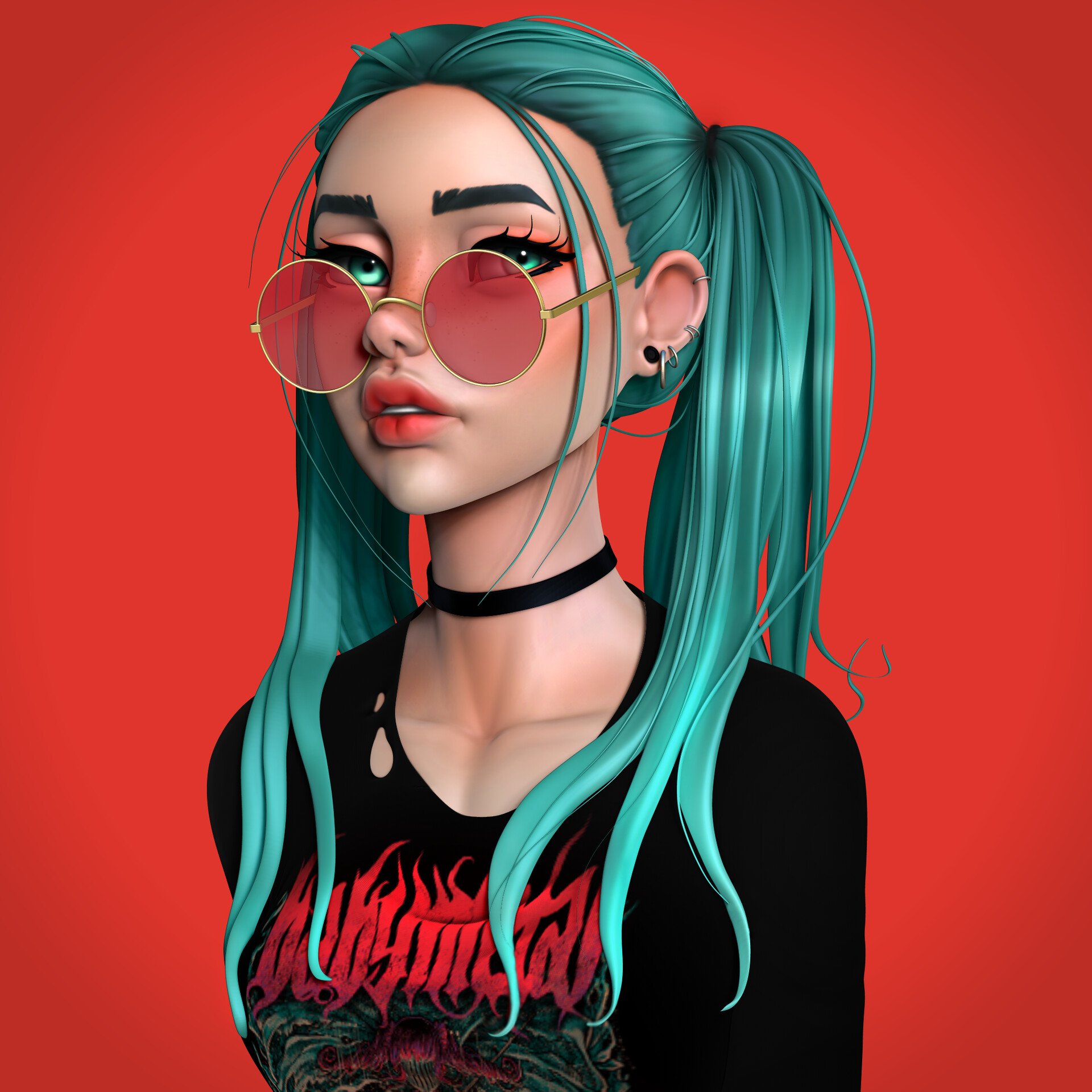 ArtStation - Metal Girl speedsculpt