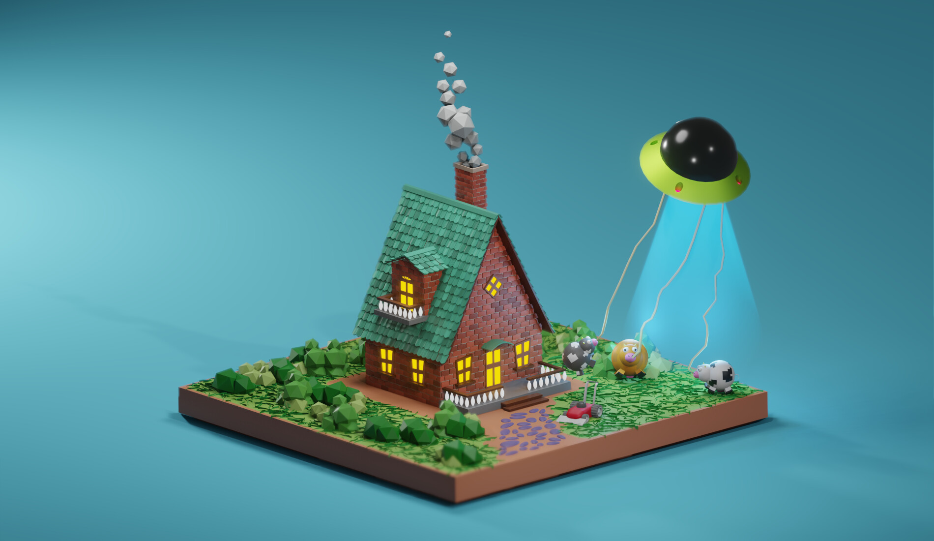 ArtStation - UFO attack