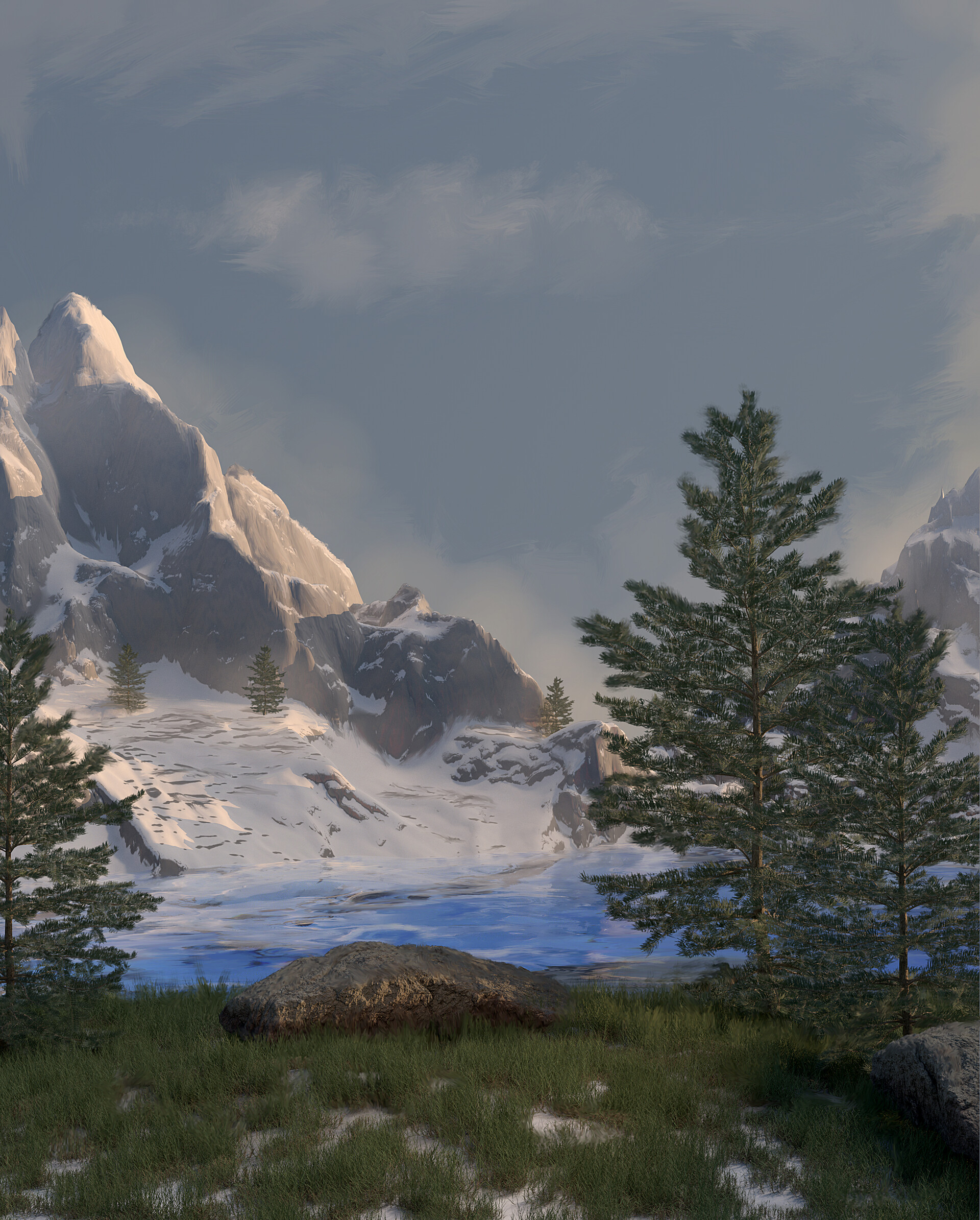 ArtStation - Lake Scene