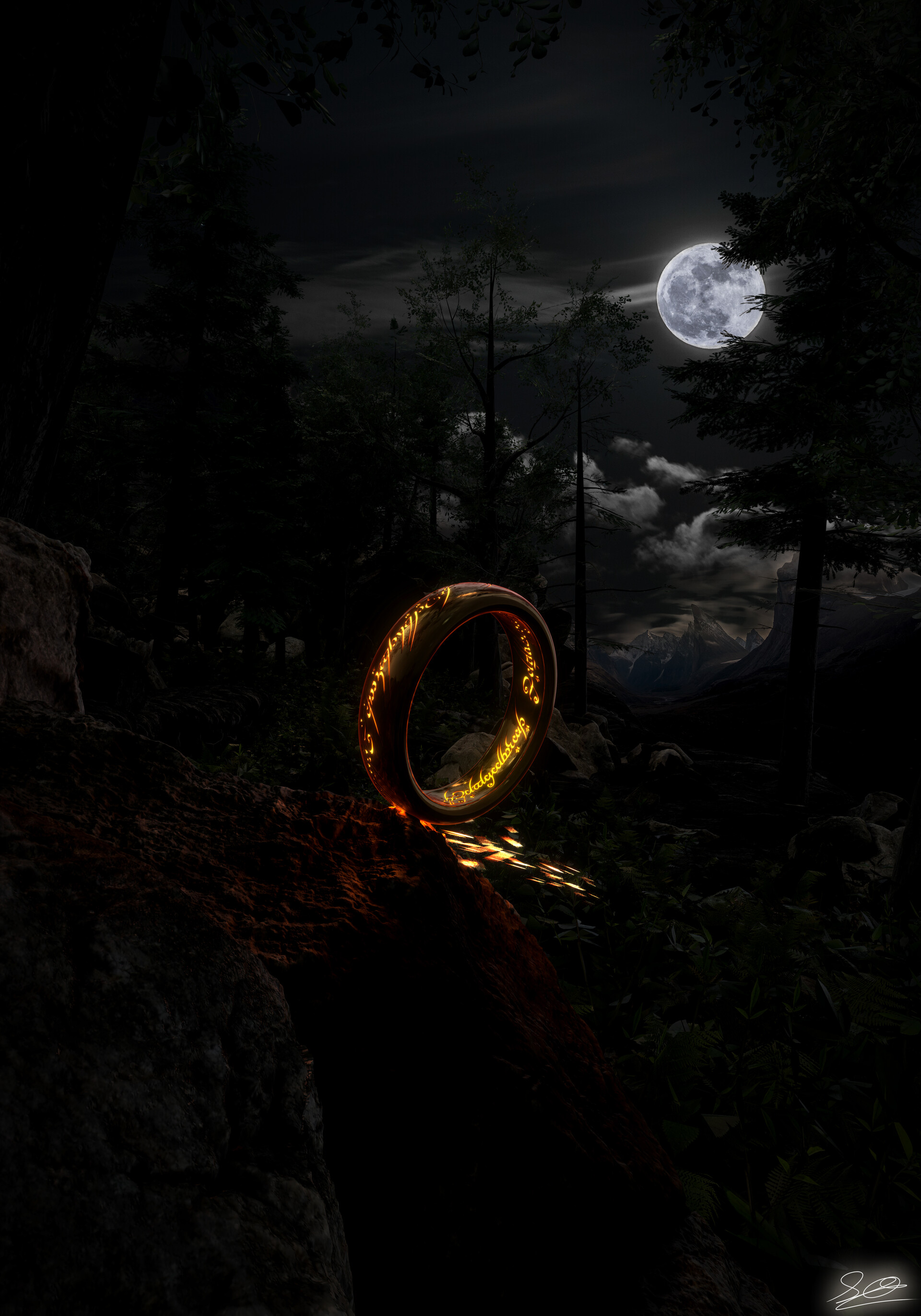 ArtStation - The One Ring (LOTR)