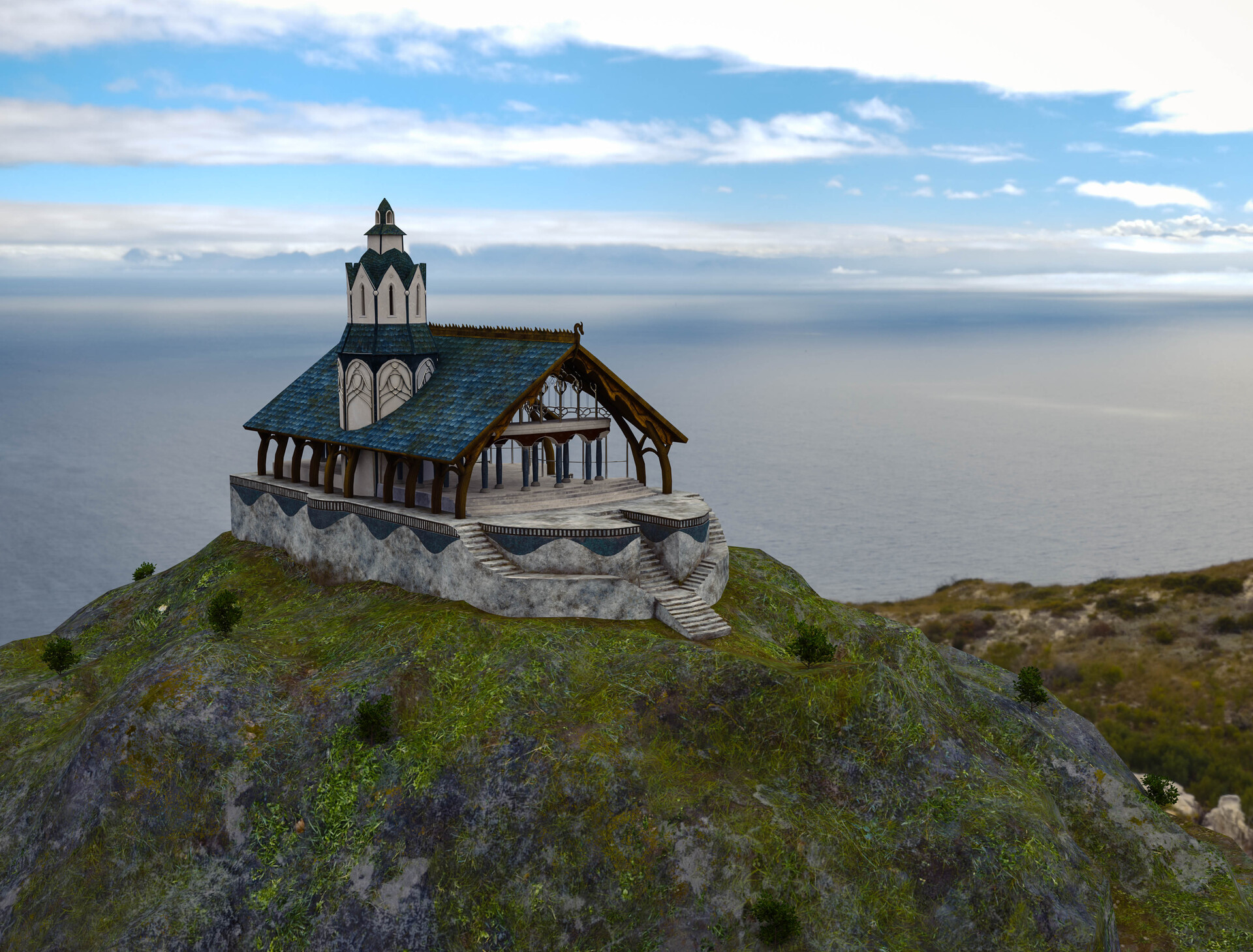 ArtStation - Elves buldings LOTR