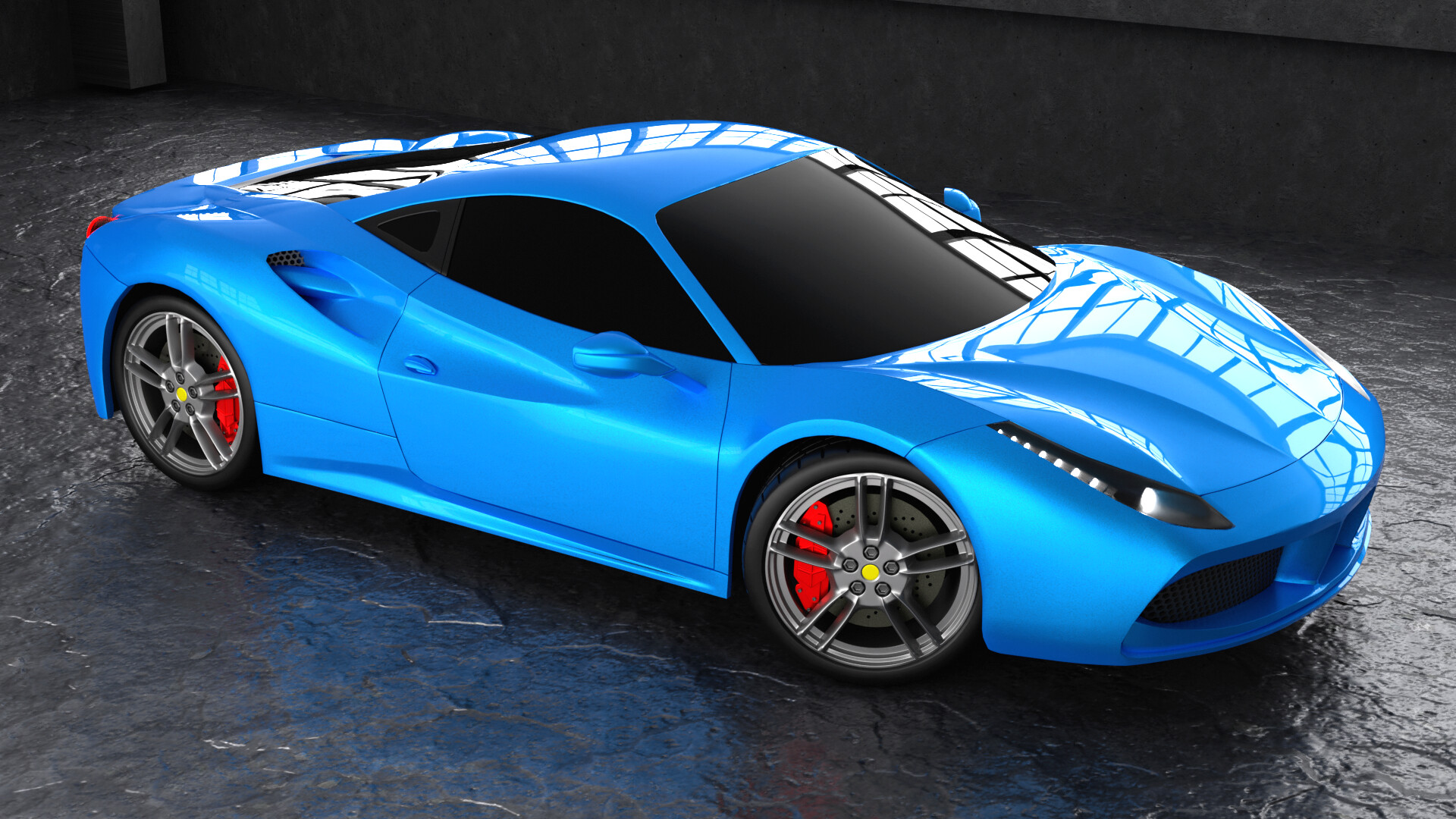 ArtStation - Ferrari 488 GTB