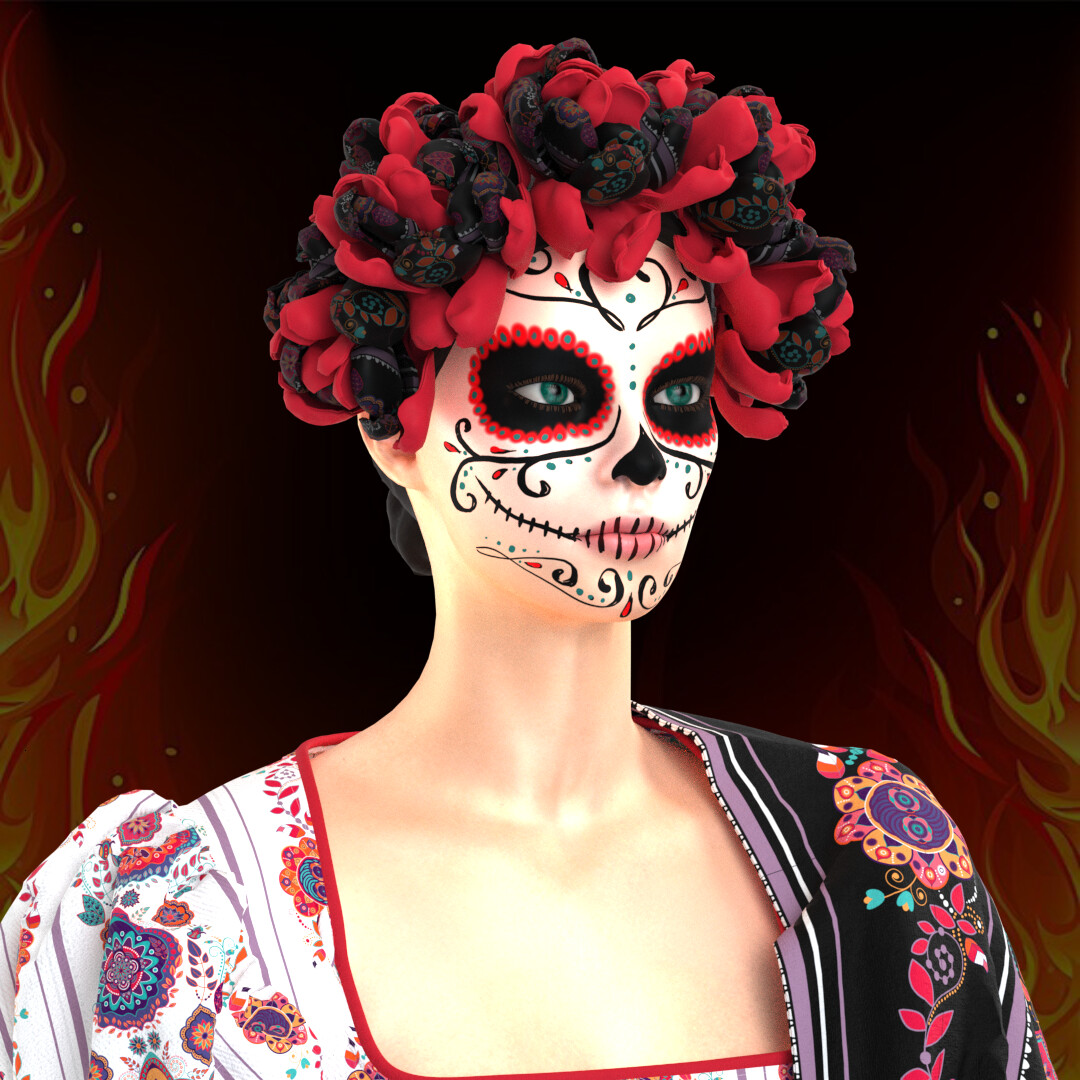 ArtStation - Calavera mask