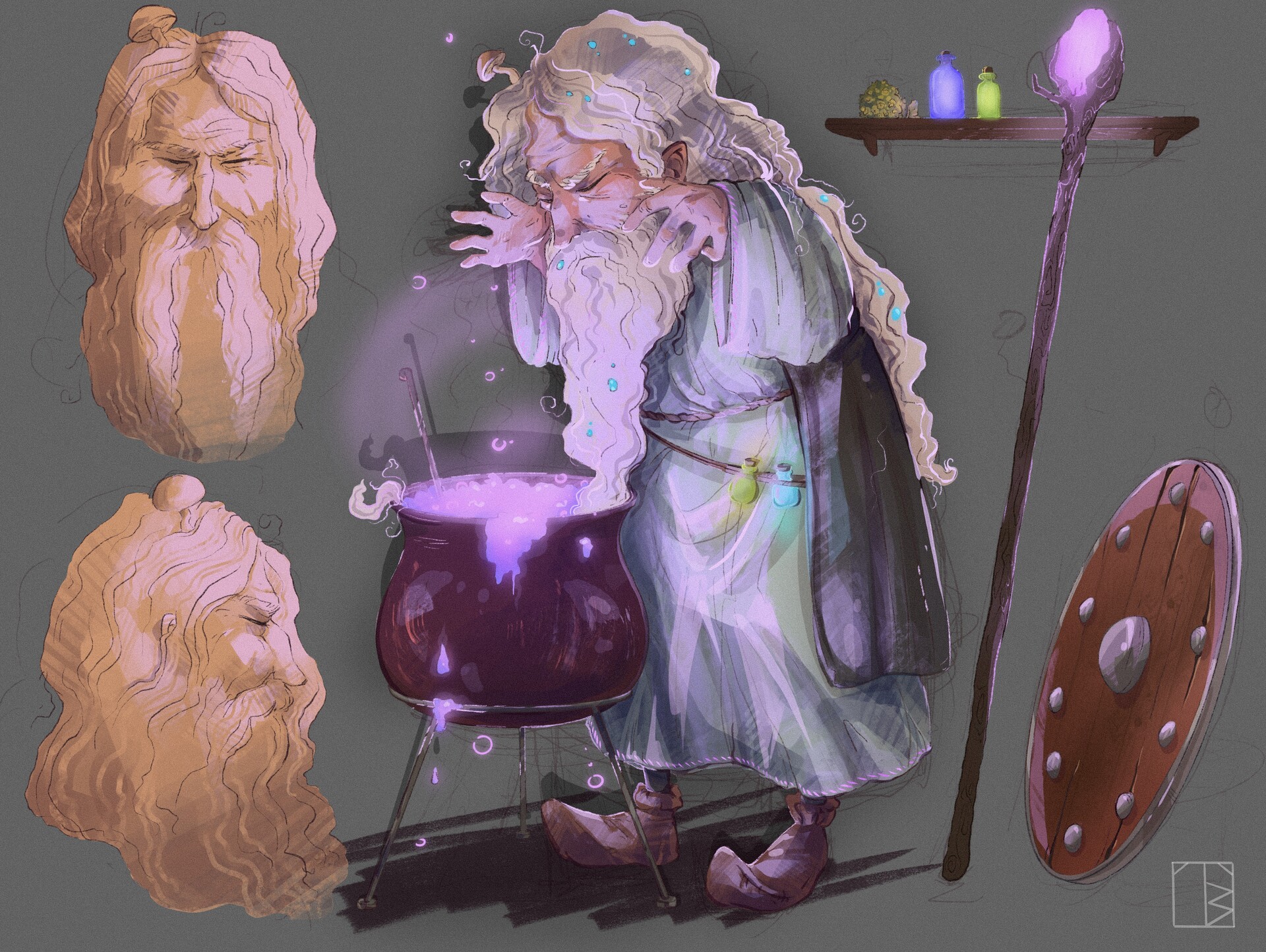 ArtStation - Viking healer character for game project (part 4)