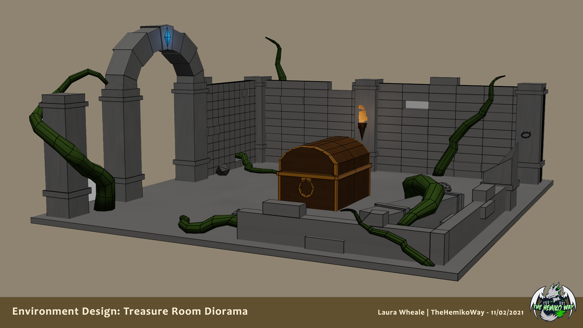 Laura Wheale - Environment Design: Treasure Room Diorama
