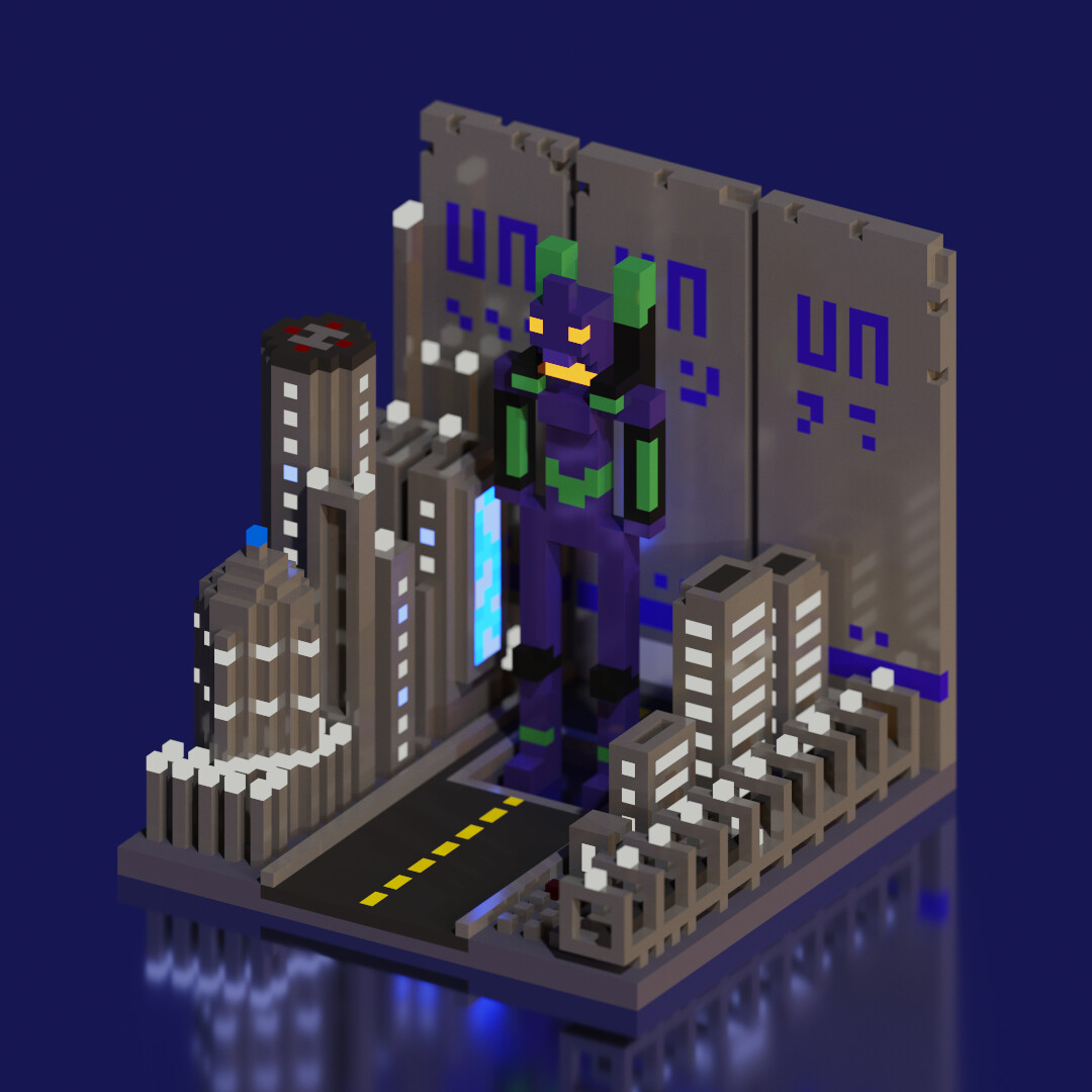 ArtStation - Micro City - Tokyo 3