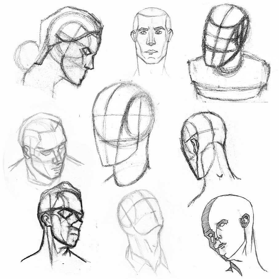 ArtStation - Practice of the Loomis method