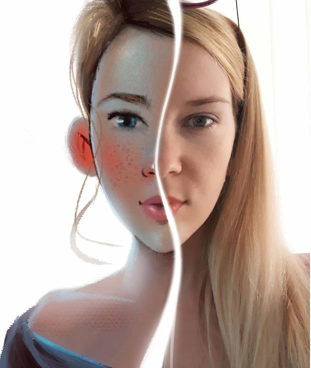 ArtStation - Half Self Portrait/#ToonMe